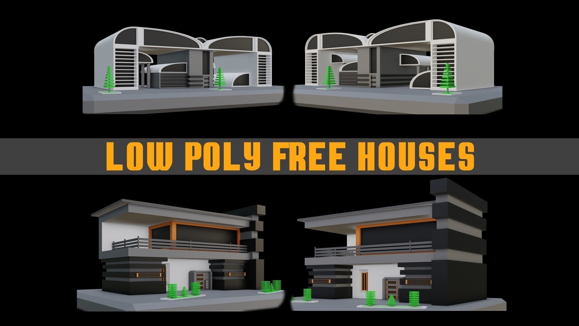 LowPoly House FREE free VR / AR / low-poly 3D model | CGTrader