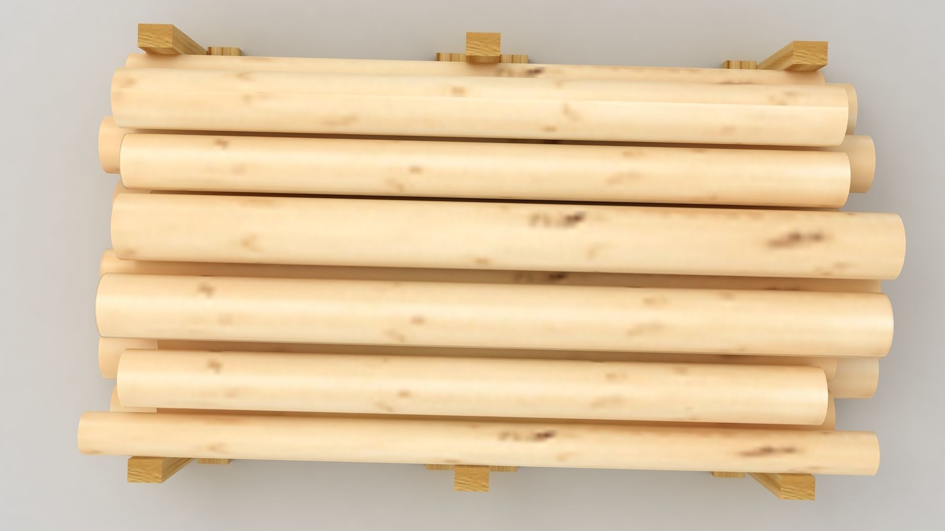 Wooden Log Stack 3D model | CGTrader