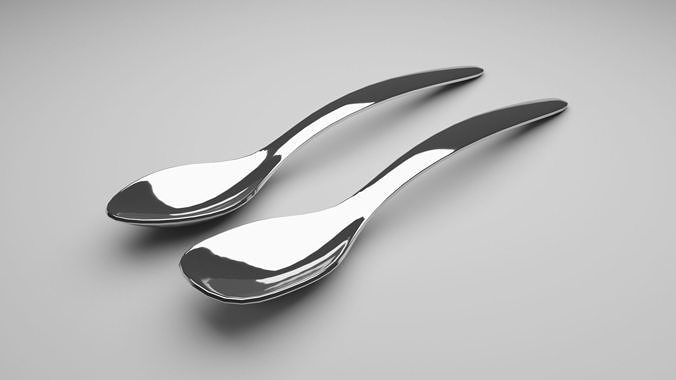 Spoons Set 3D model | CGTrader