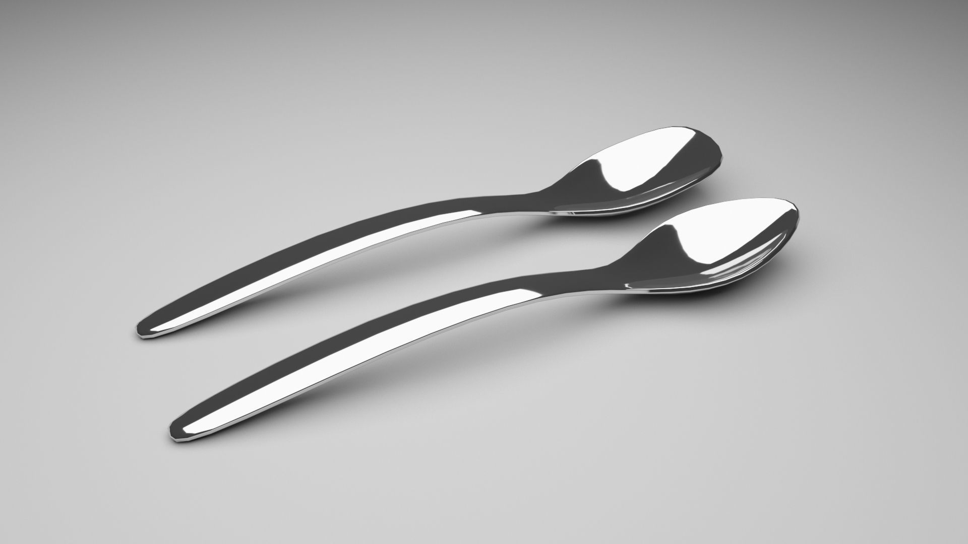 Spoons Set 3D model | CGTrader