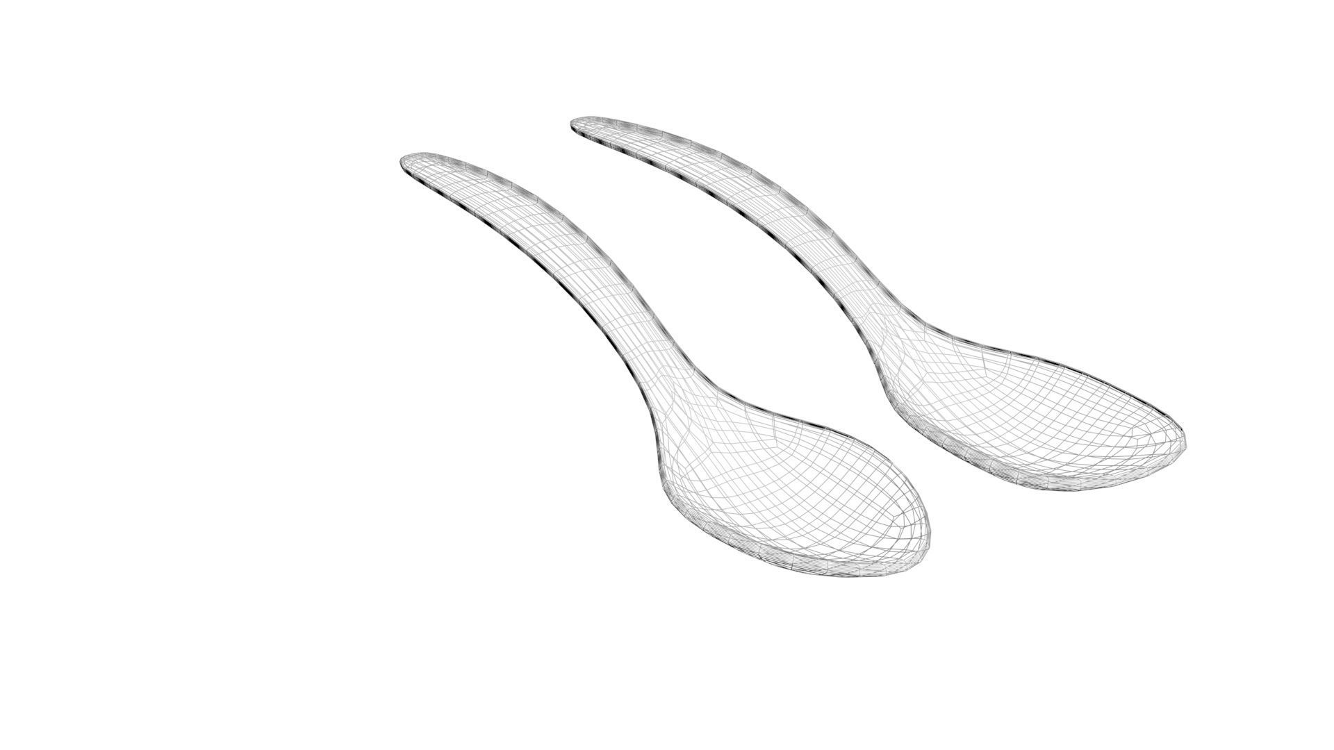 Spoons Set 3D model | CGTrader