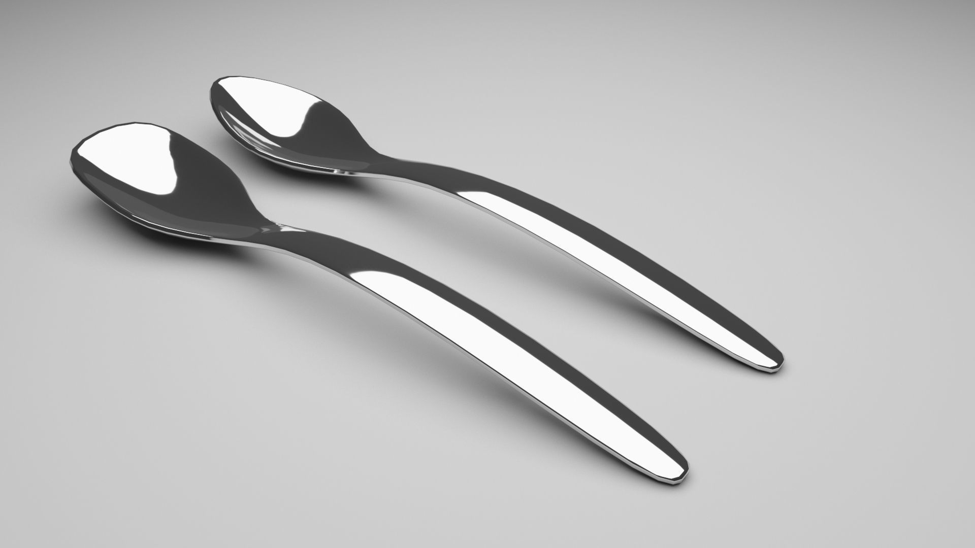 Spoons Set 3D model | CGTrader