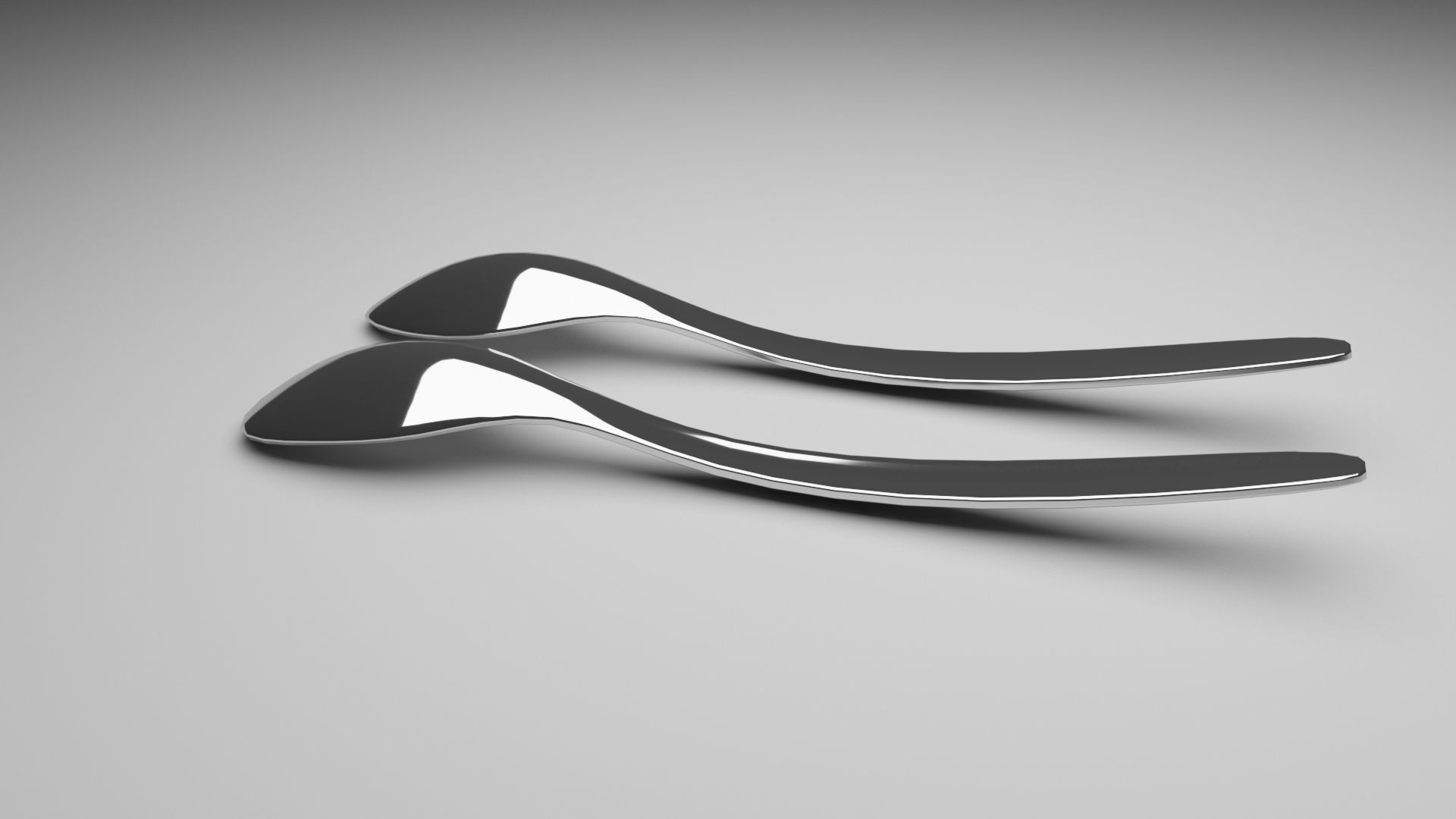 Spoons Set 3D model | CGTrader