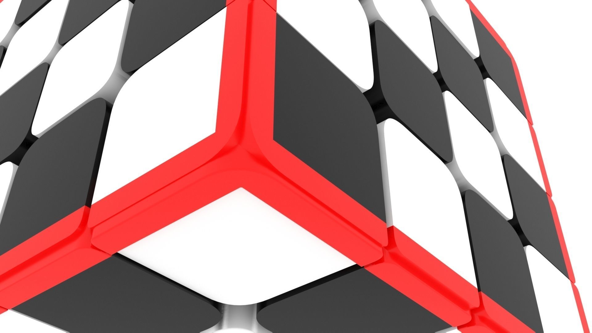 Checker Cube 3D model | CGTrader