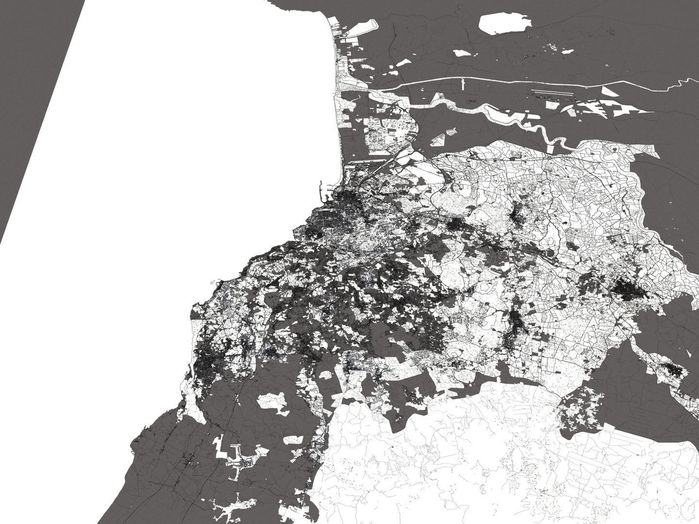 Catania Italy 50x50km City Map 3D Model 3D model | CGTrader