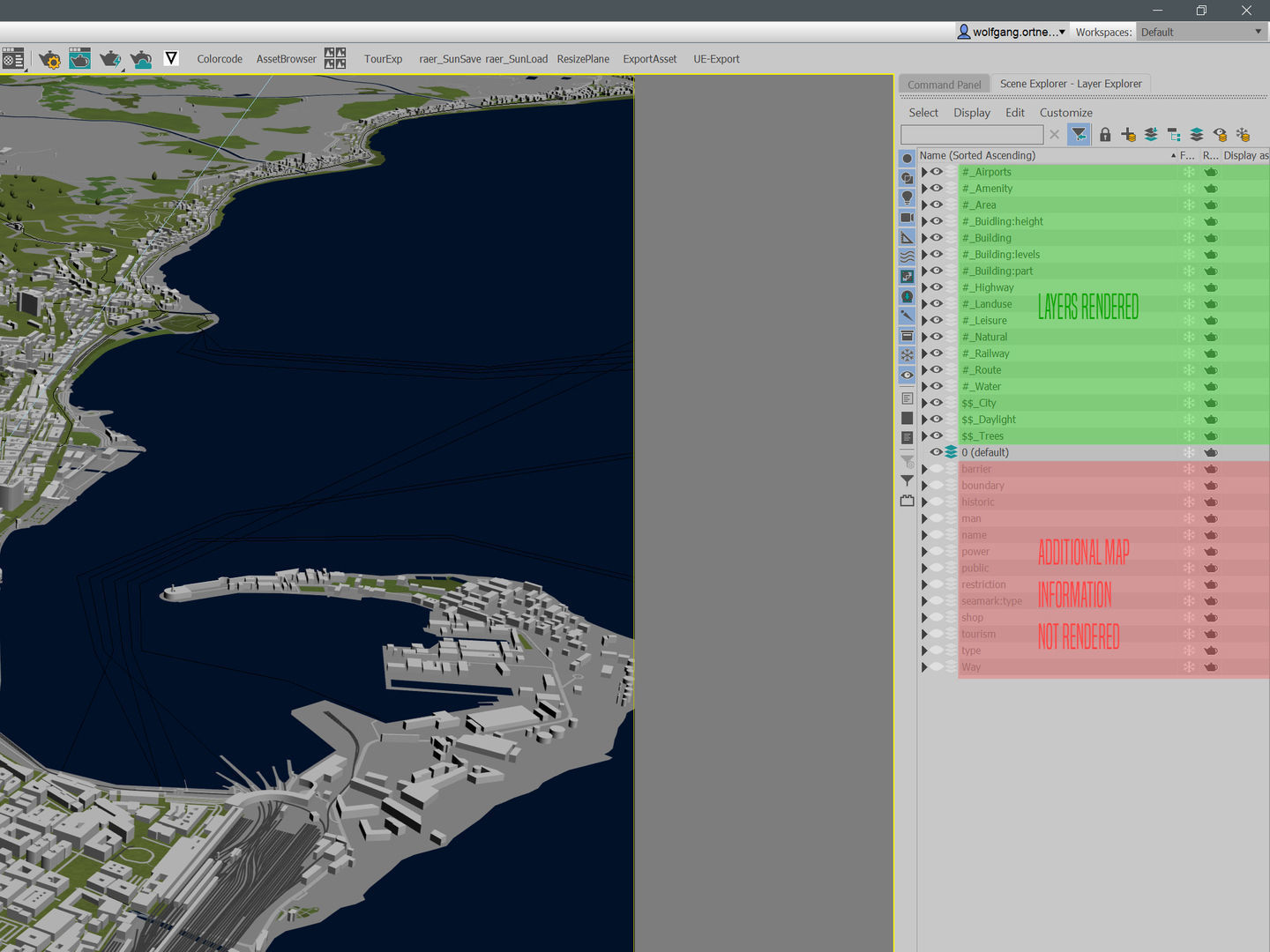 Messina Italy 50x50km City Map 3D Model 3D model | CGTrader