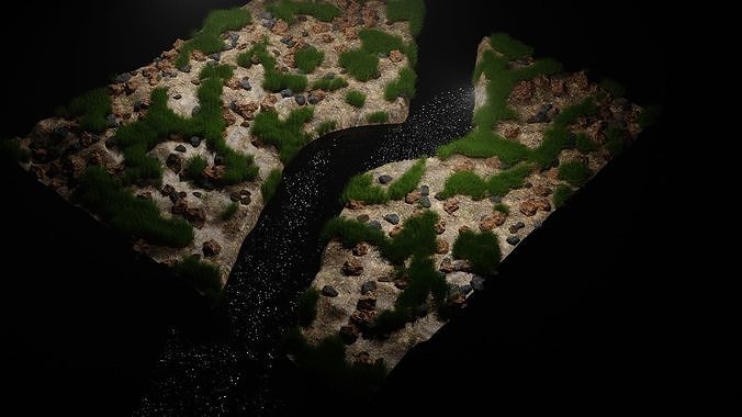 landscape with geometry nodes 3D model | CGTrader