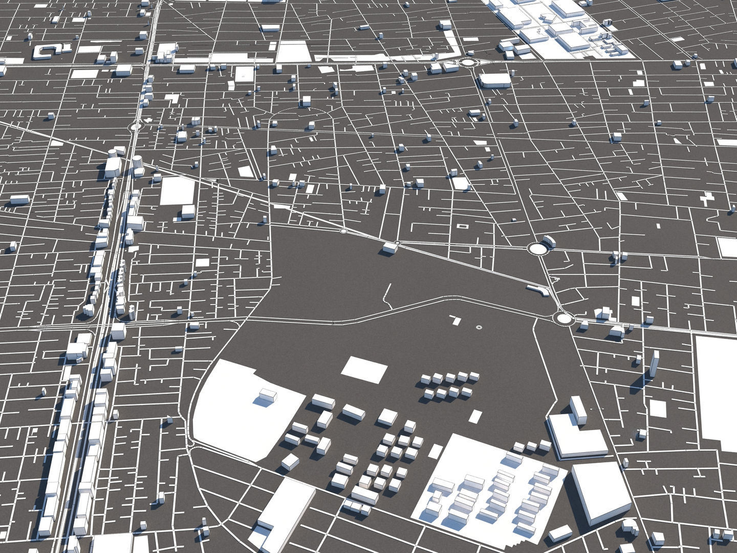 Tehran Iran 50x50km City Map 3D model | CGTrader