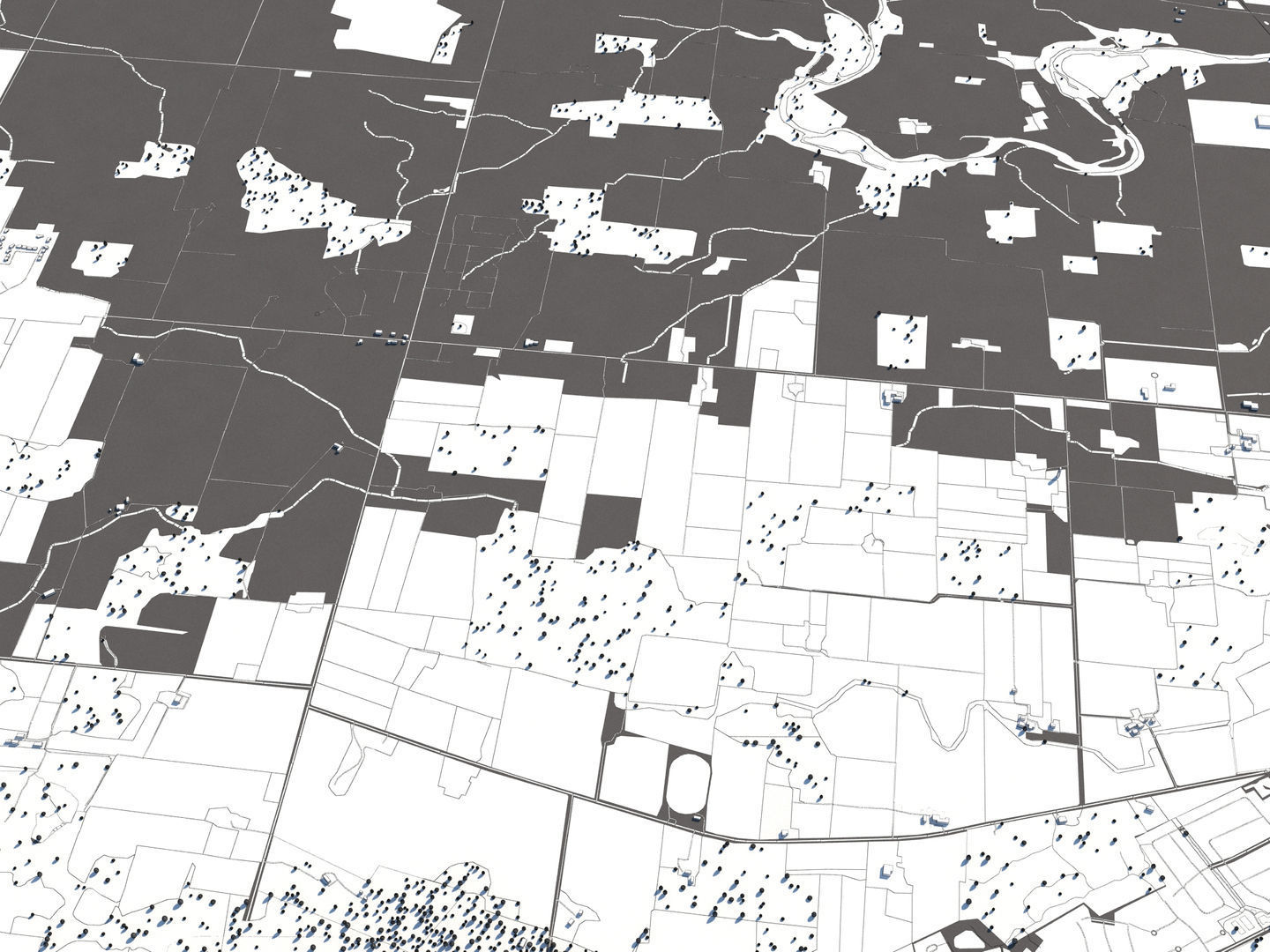 Kitchener Canada 50x50km 3D City Map 3D model | CGTrader