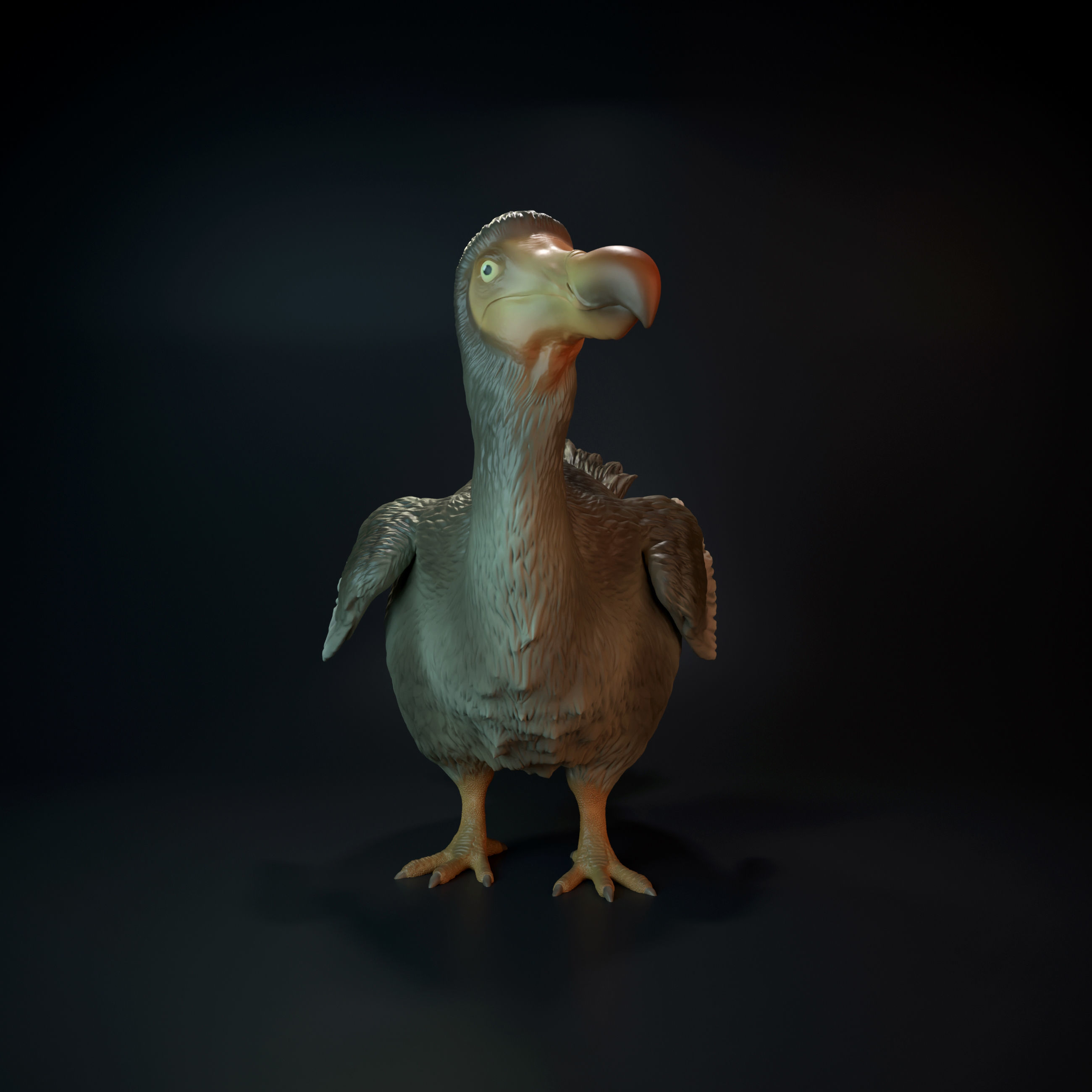 Dodo standing 3D model 3D printable | CGTrader