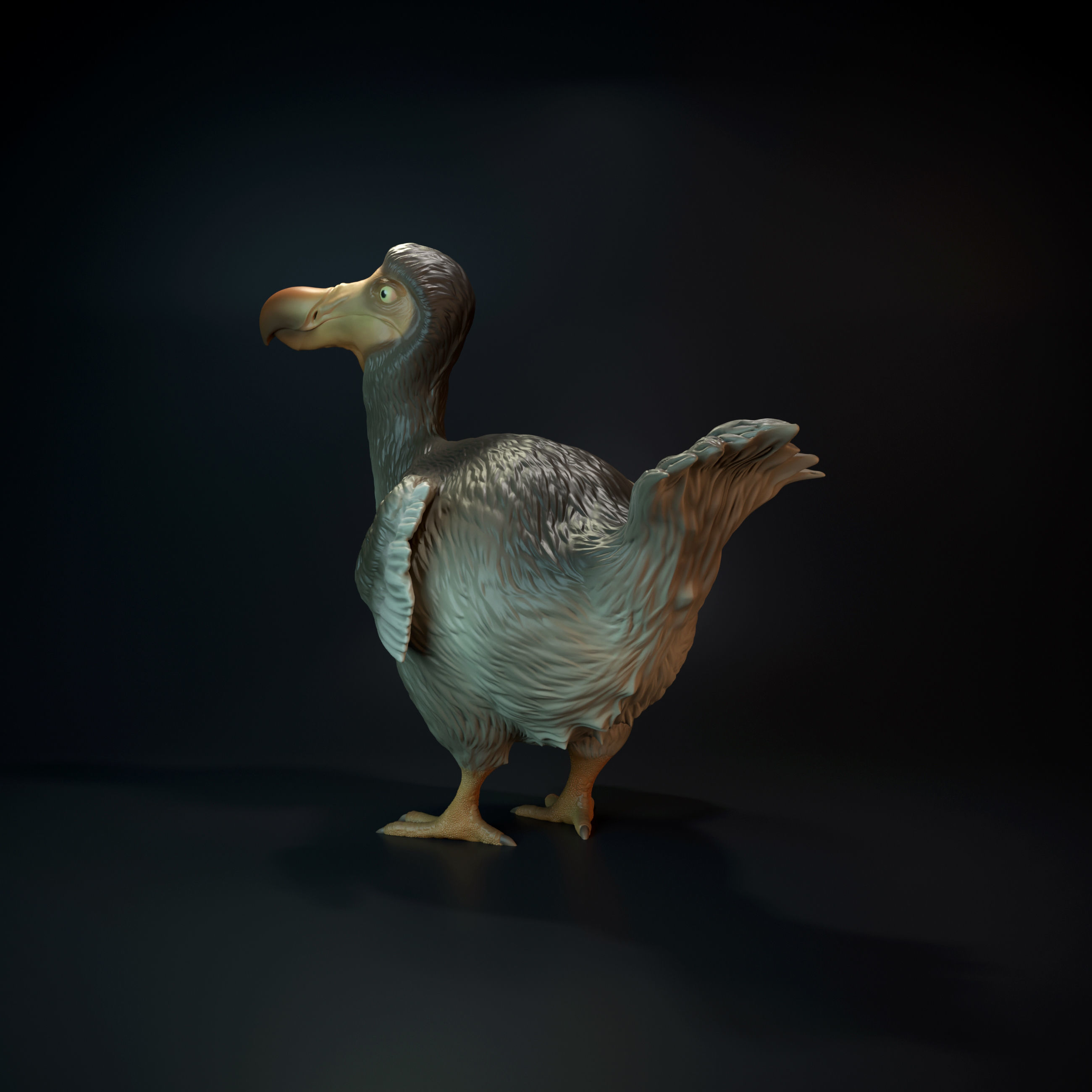 Dodo standing 3D model 3D printable | CGTrader