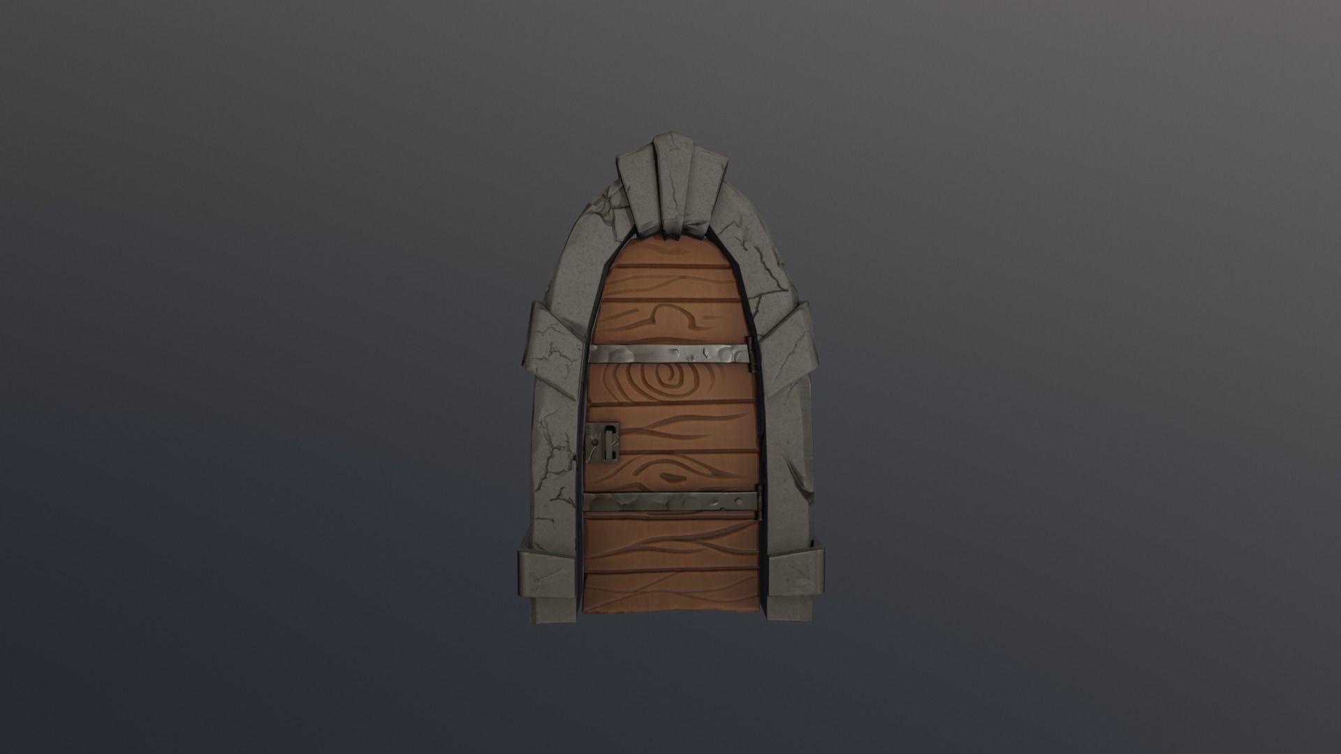 3D model Stylized Door VR / AR / low-poly | CGTrader
