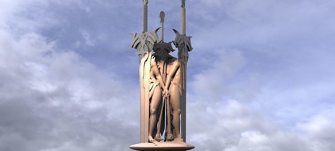 Solar Sword Pillar 3D model | CGTrader