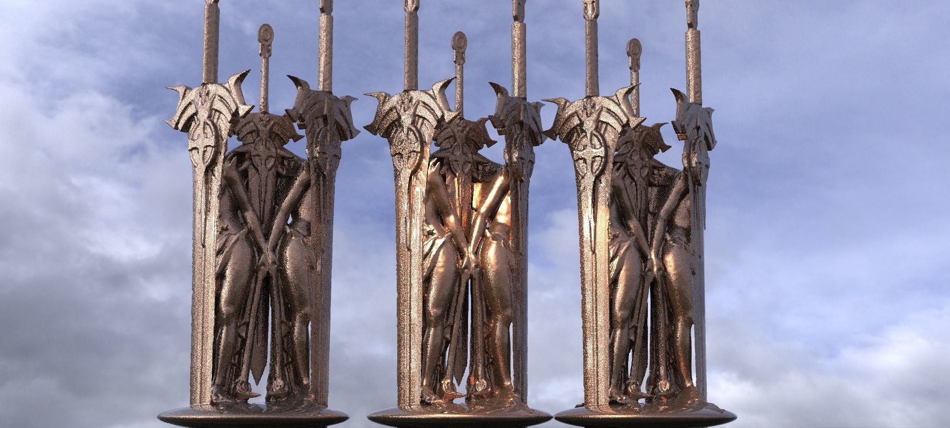 Solar Sword Pillar 2 3D 3D model | CGTrader