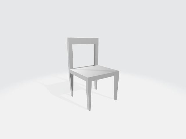 Low Poly Chair free 3D model | CGTrader