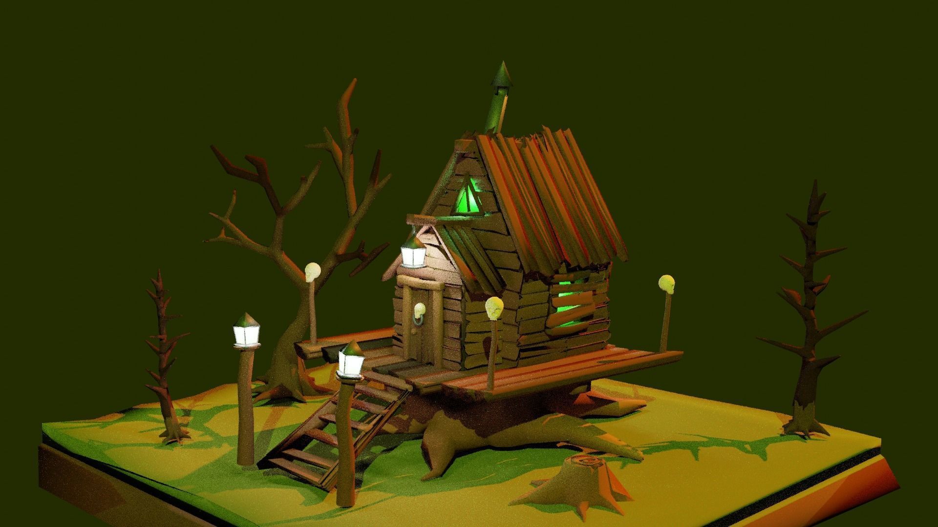 Witch House 3D model | CGTrader