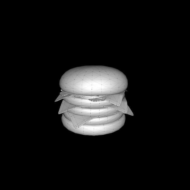 Triple Cheeseburger 3D model | CGTrader