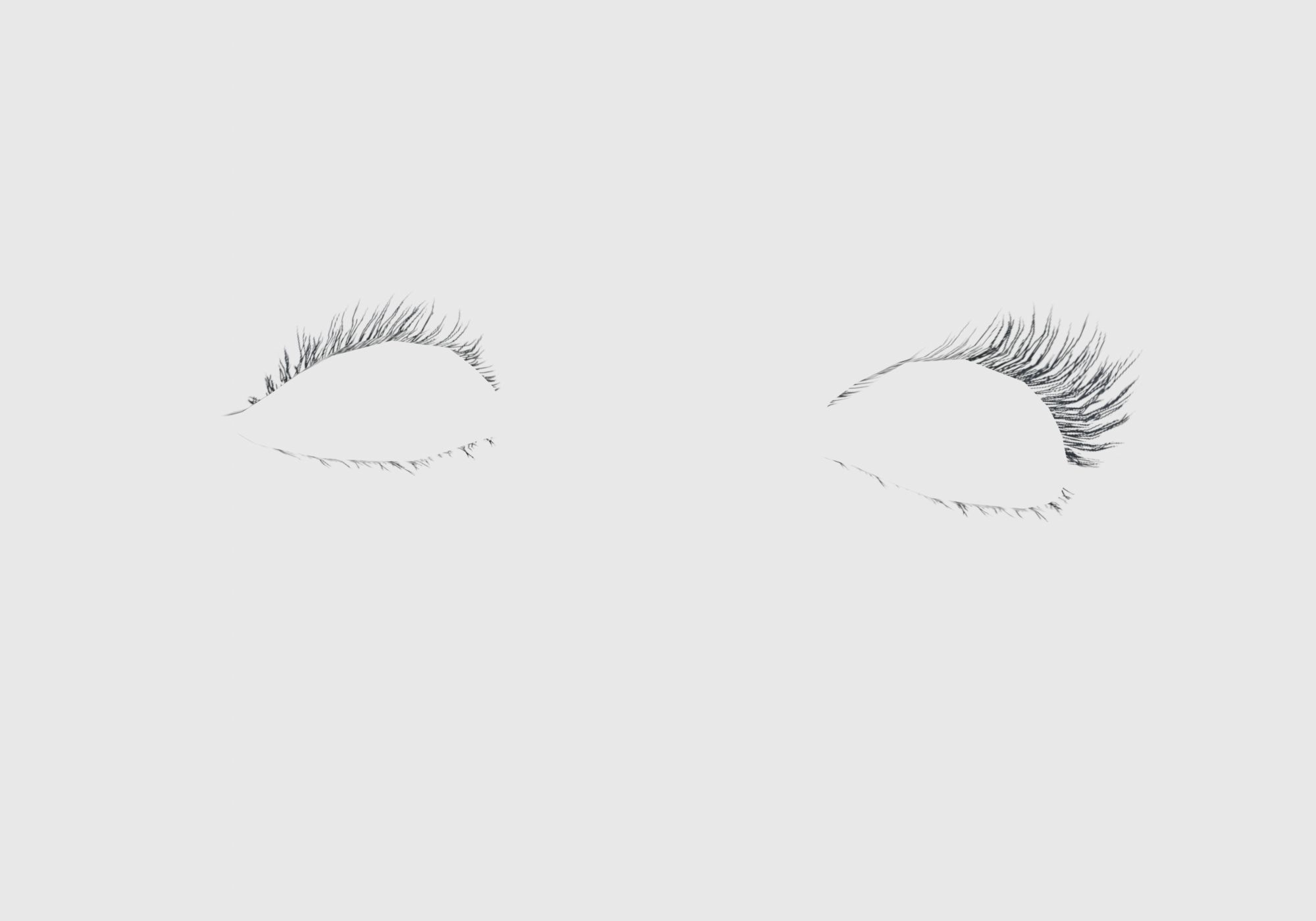 Natural Long Eyelashes 3D model | CGTrader