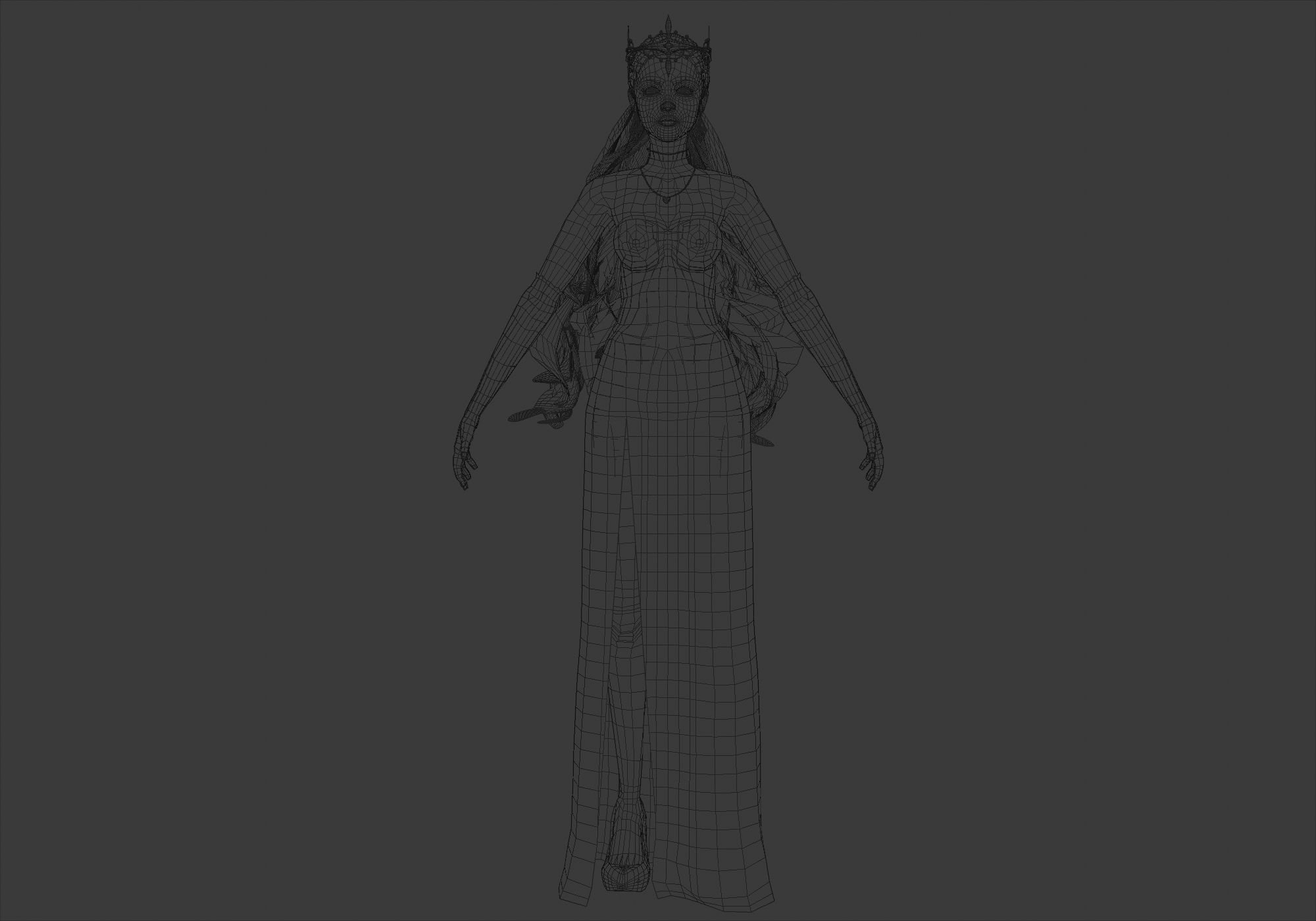 3D model Elegant White Woman VR / AR / low-poly | CGTrader