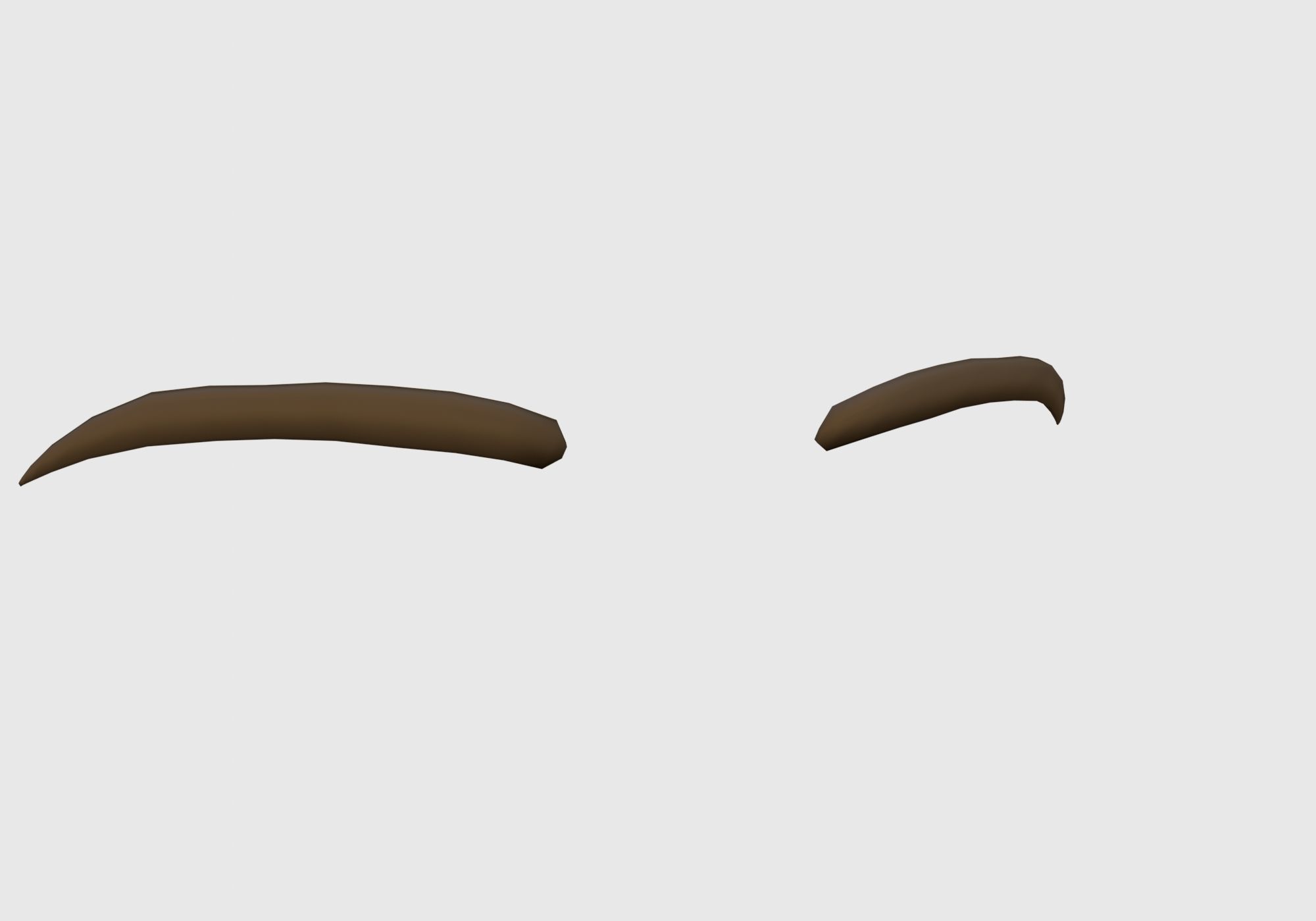 Cartoon Basic Eyebrow 3D model | CGTrader