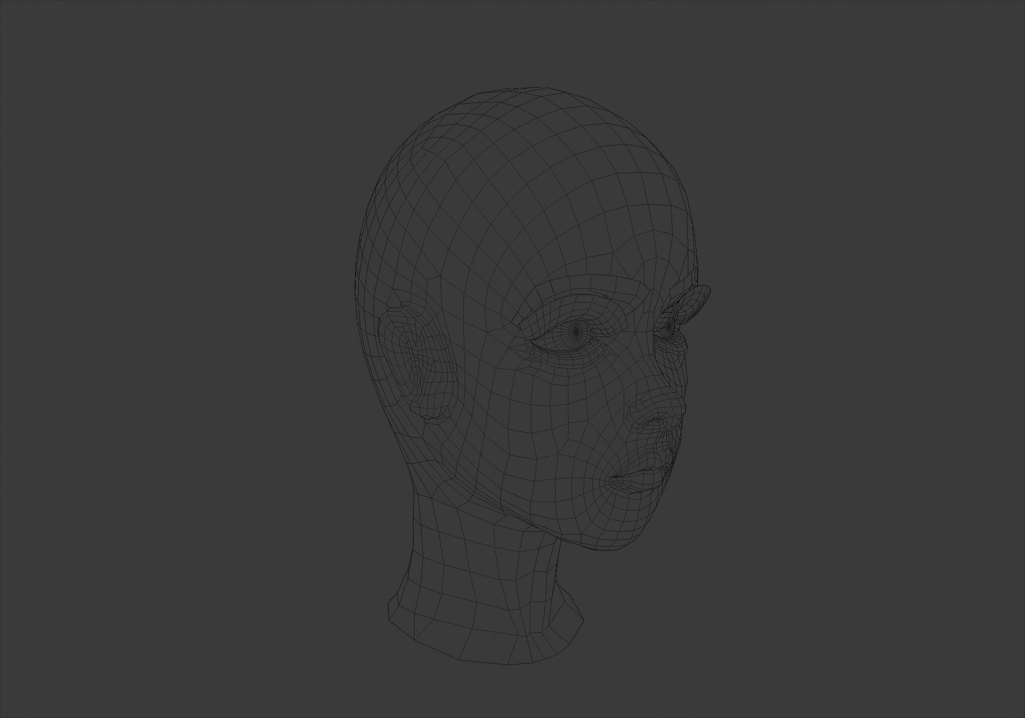Basic Female Head 3D model | CGTrader