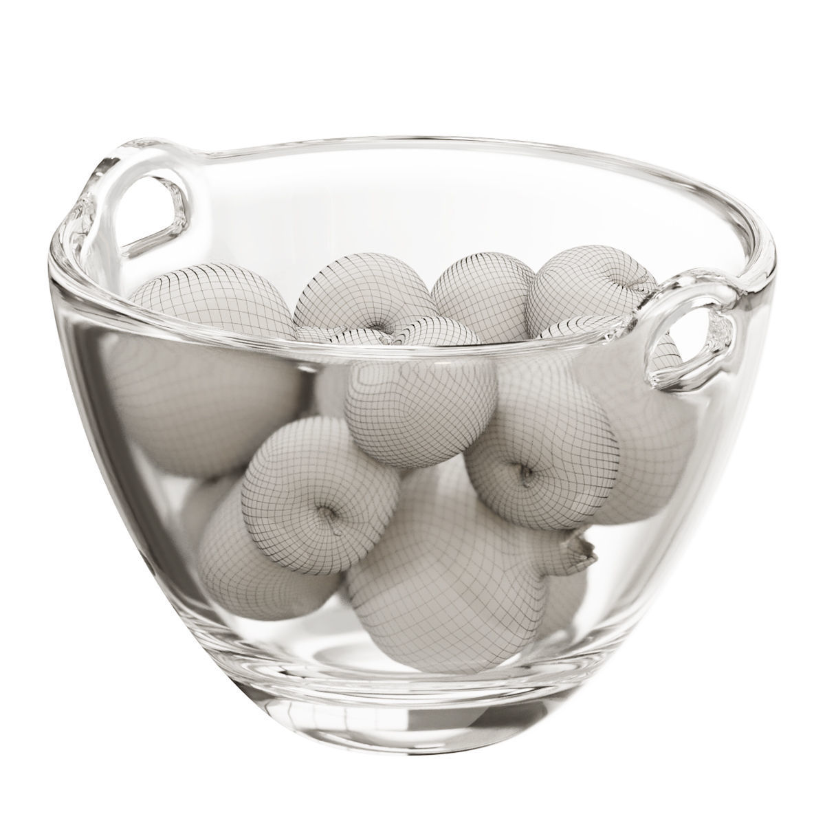 Ono fruit salad bowl set 01 3D model | CGTrader