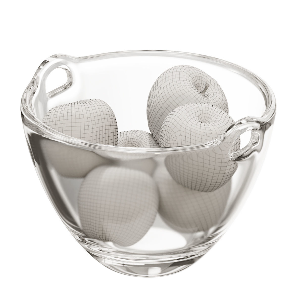 Ono fruit salad bowl set 04 3D model | CGTrader