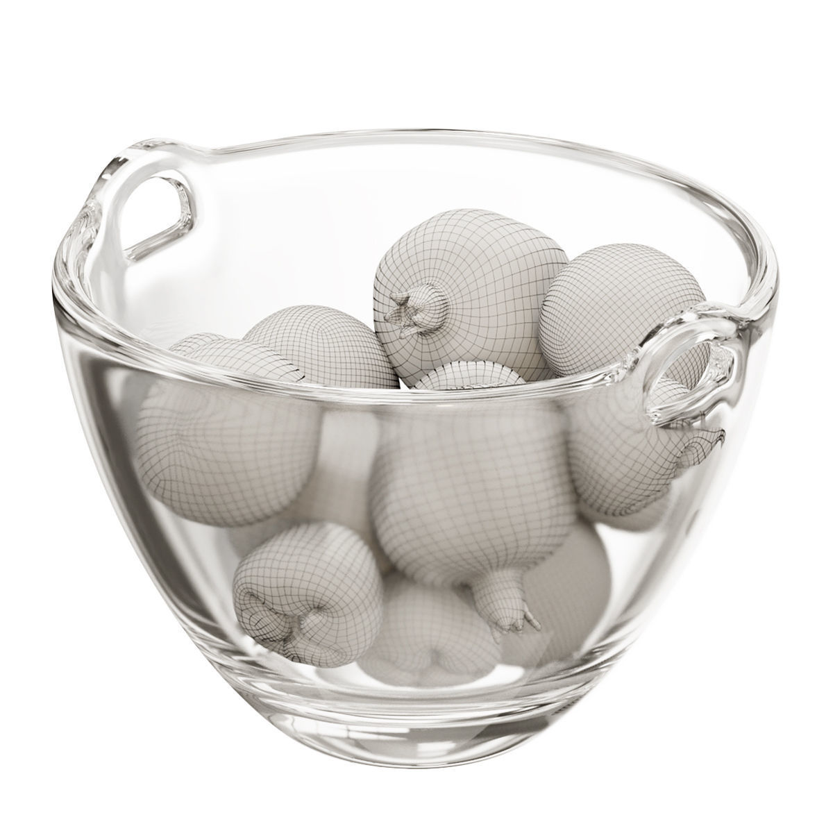 Ono fruit salad bowl set 05 3D model | CGTrader