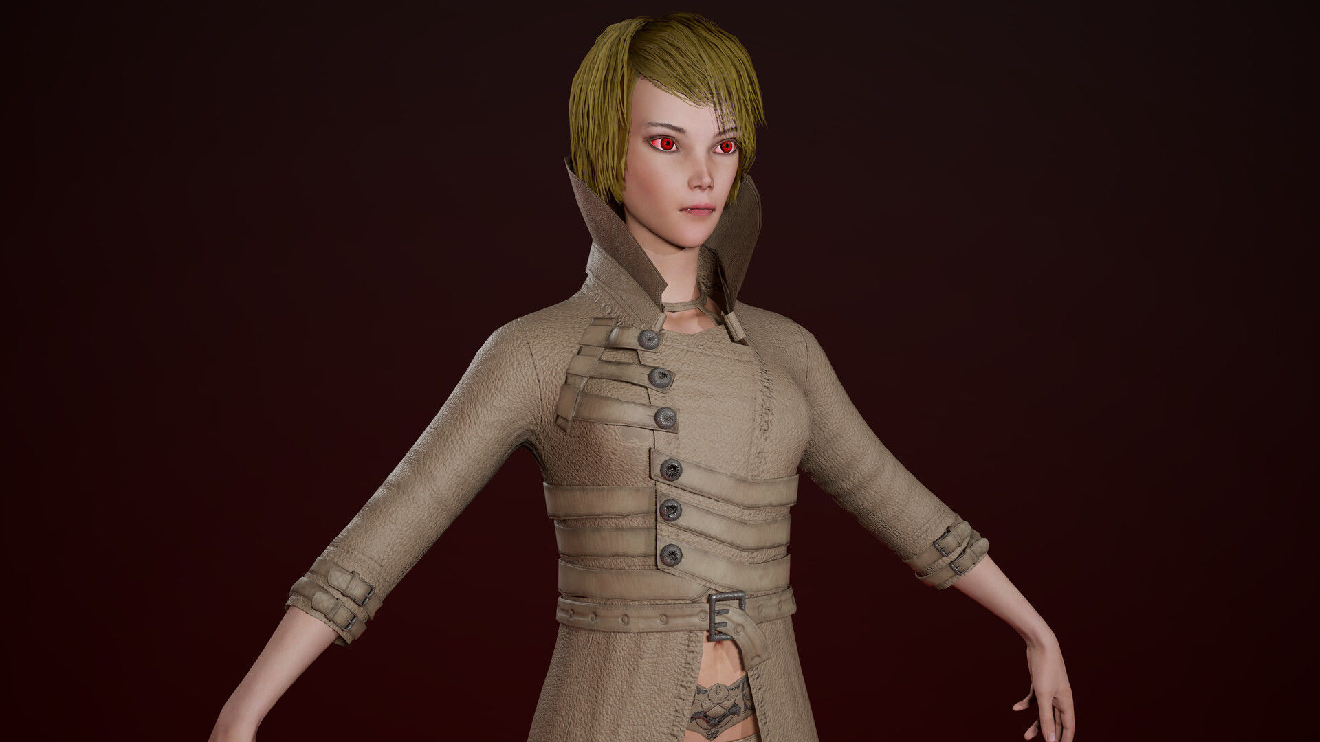 3D model Blood Girl VR / AR / low-poly | CGTrader