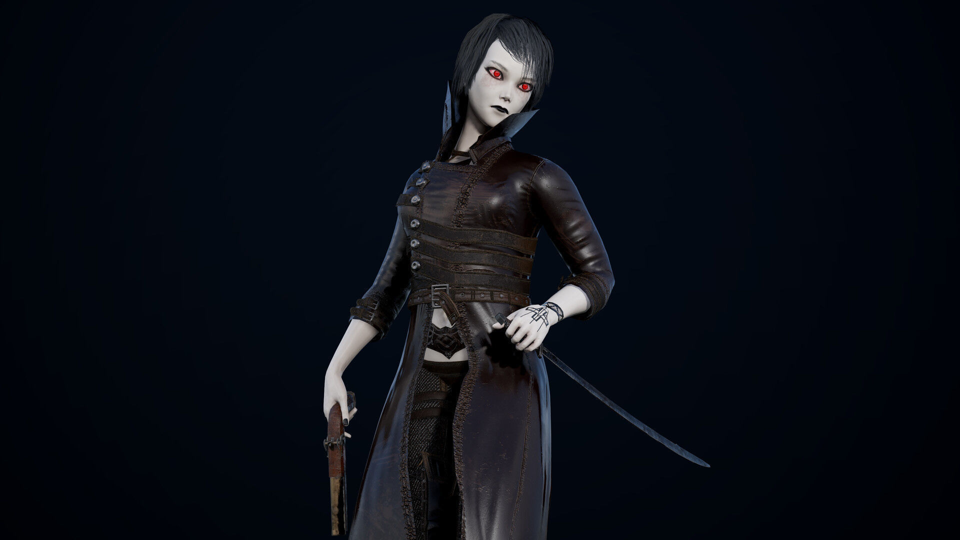 3D model Blood Girl VR / AR / low-poly | CGTrader