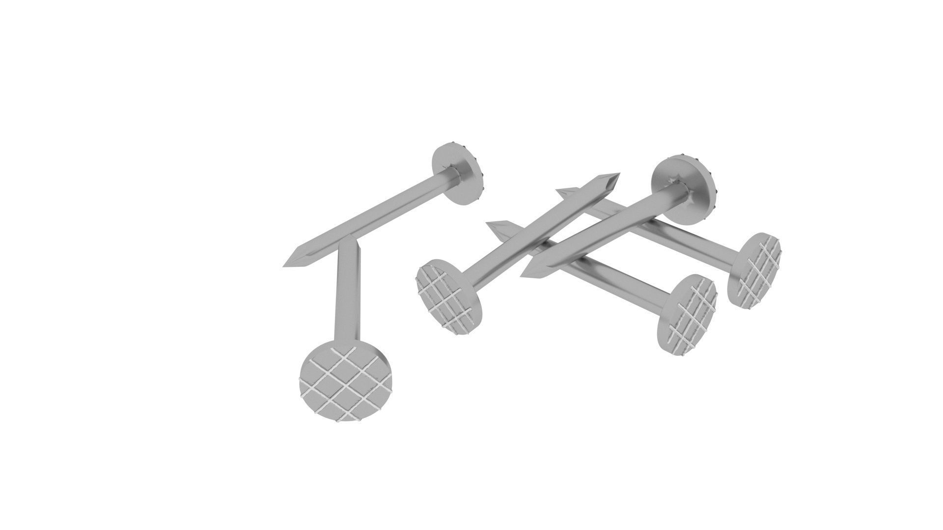 Steel Nails 3D model | CGTrader