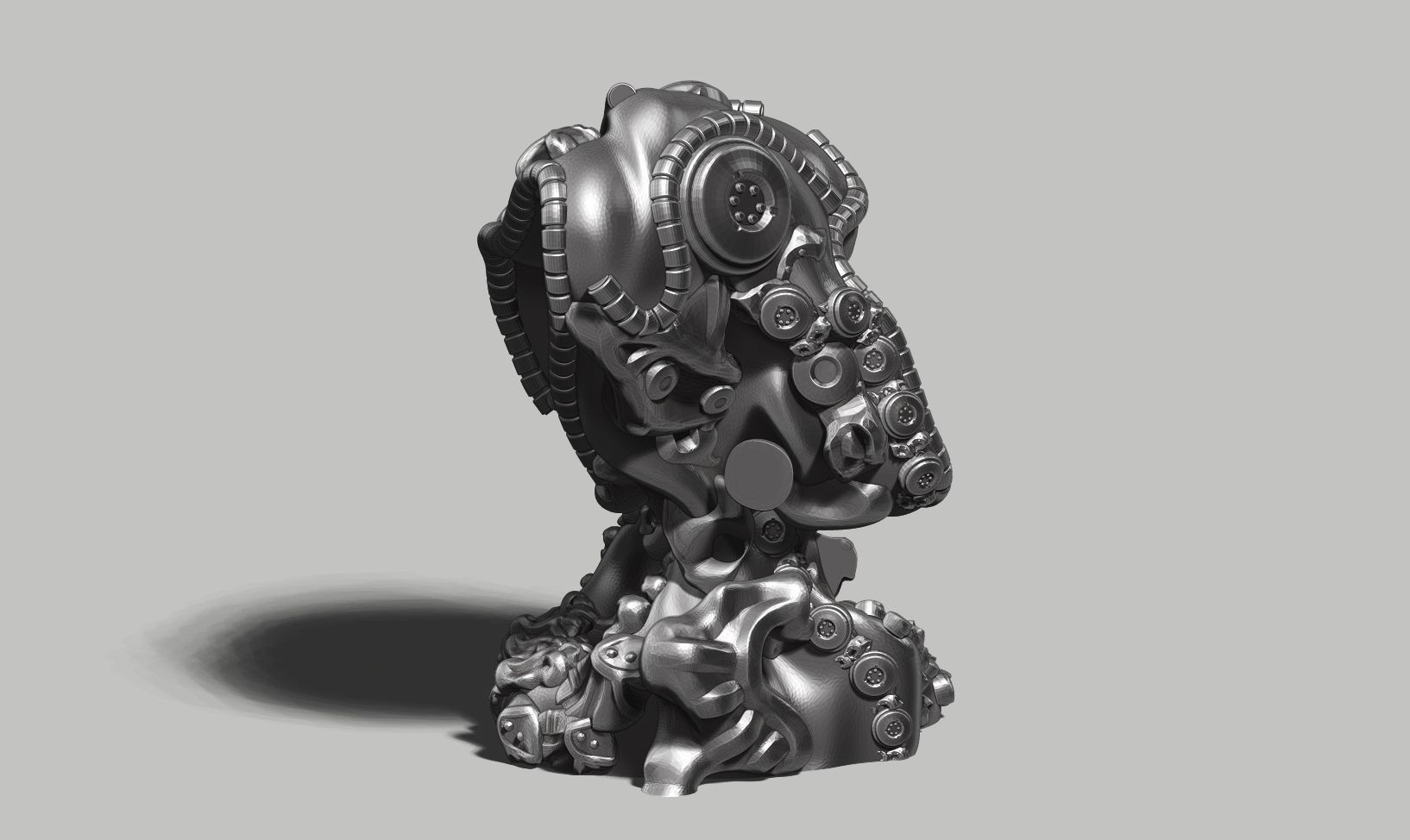 Modern Abstract robotic sculpture 3d print model 152 3D model 3D ...