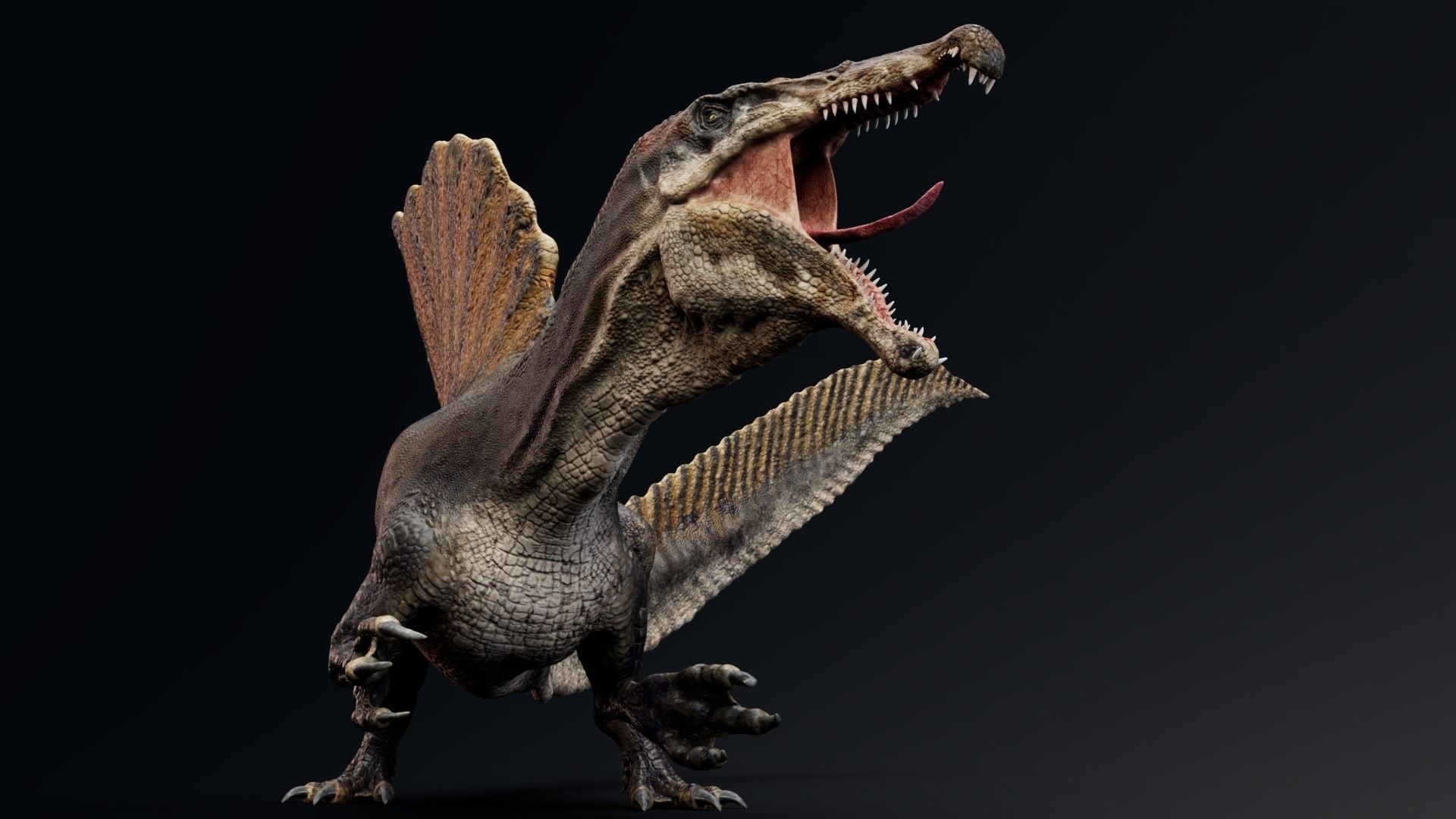 3D model Spinosaurus 2020 Unreal Engine and Unity Projects VR / AR ...