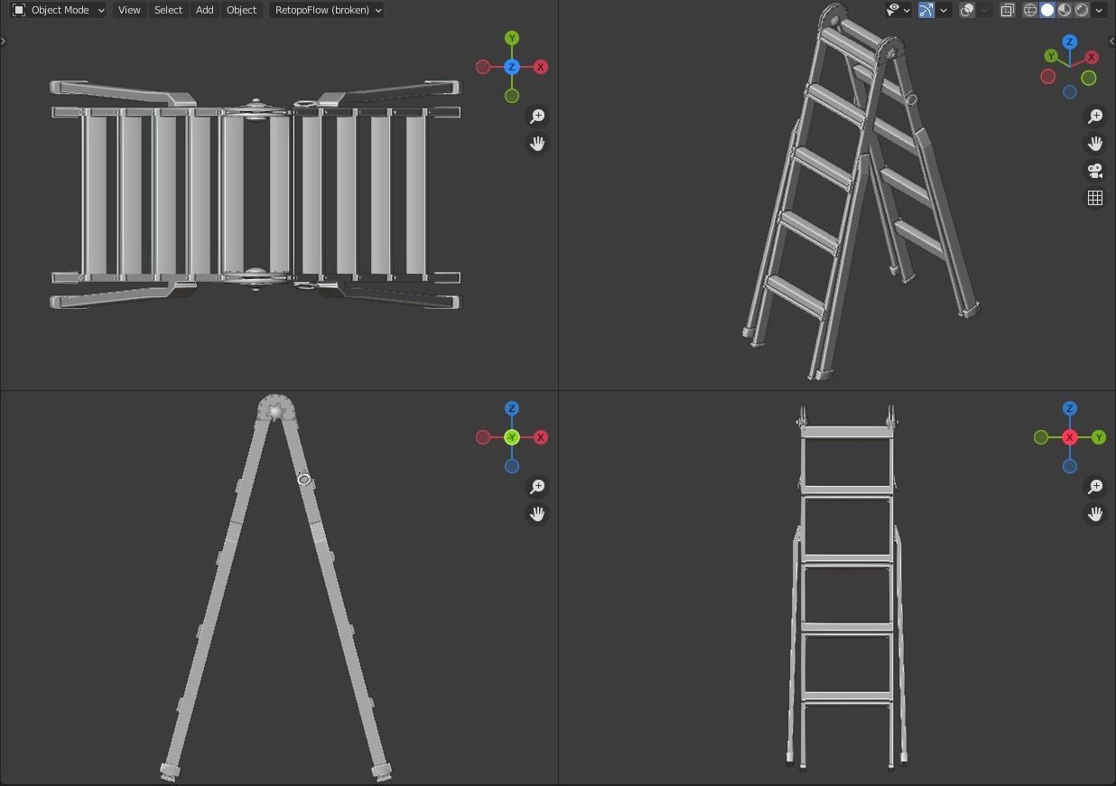3D model Step Ladder VR / AR / low-poly | CGTrader