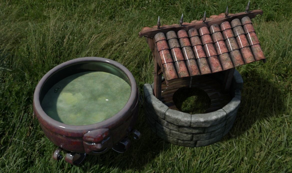 3D model cauldron well VR / AR / low-poly | CGTrader