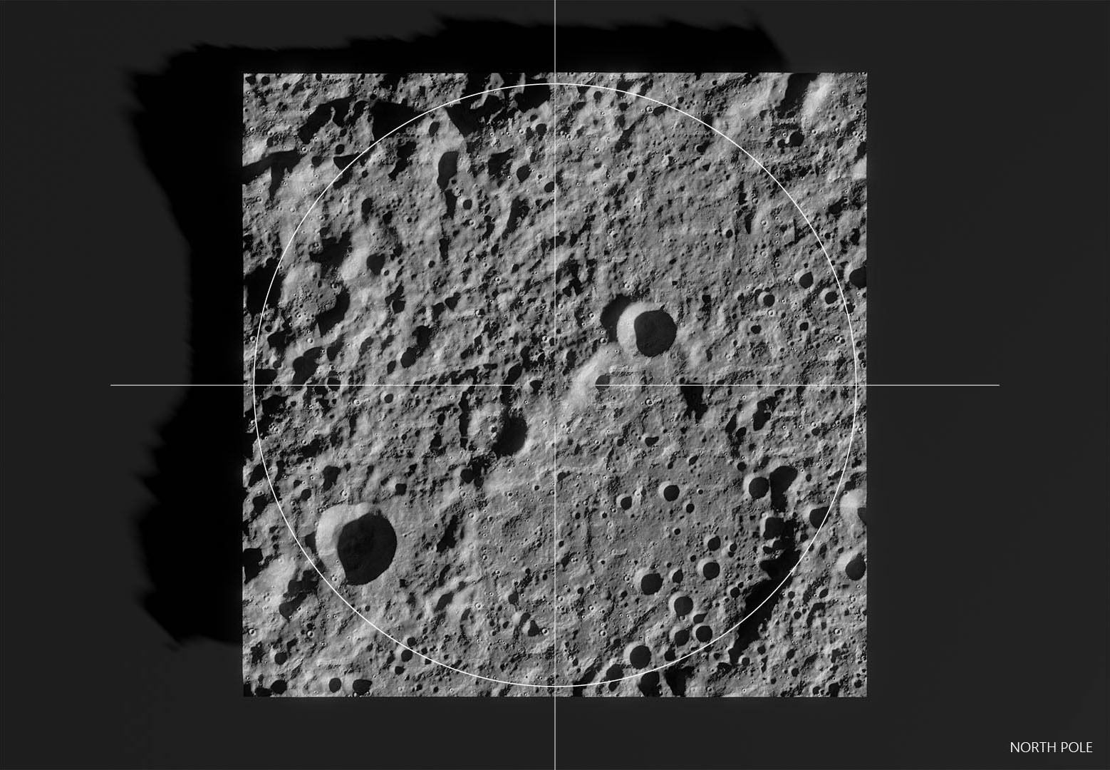 Lunar North Pole And South Pole Terrain - Moon- craters- 3D model ...
