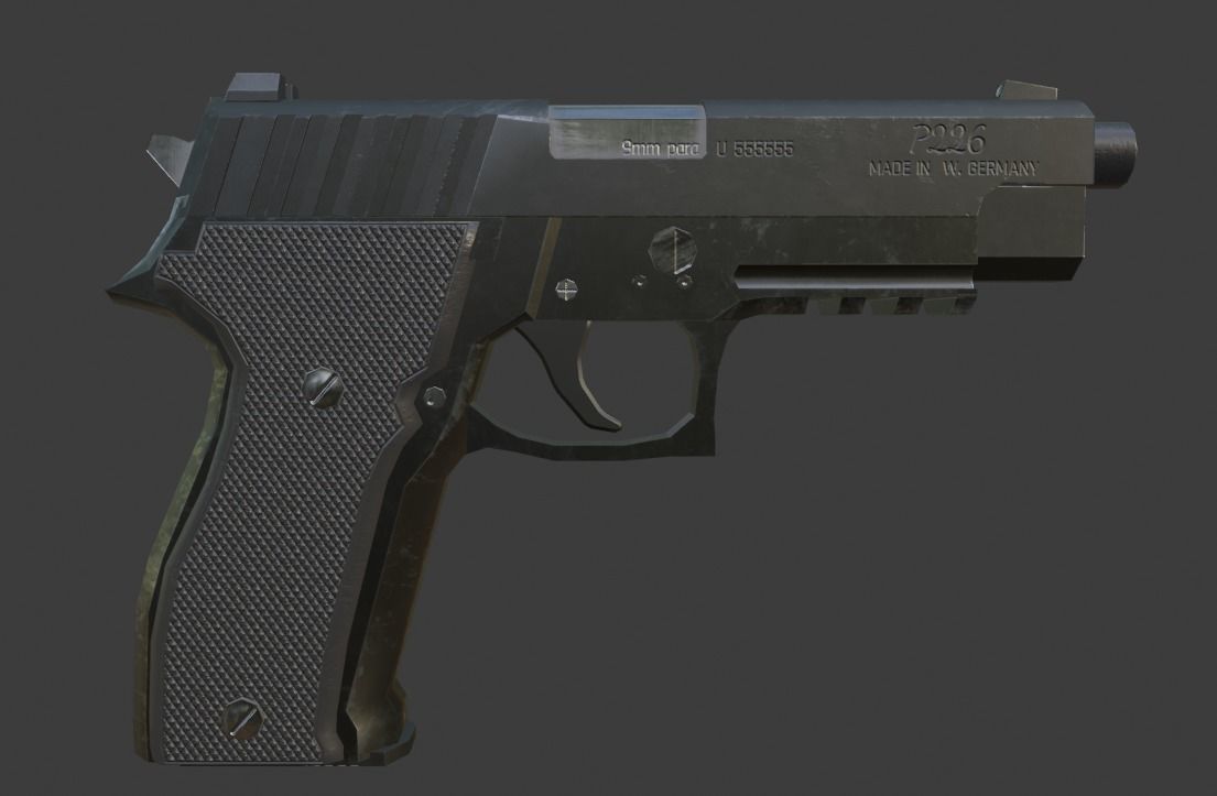 3D model Sig Sauer P226 VR / AR / low-poly | CGTrader