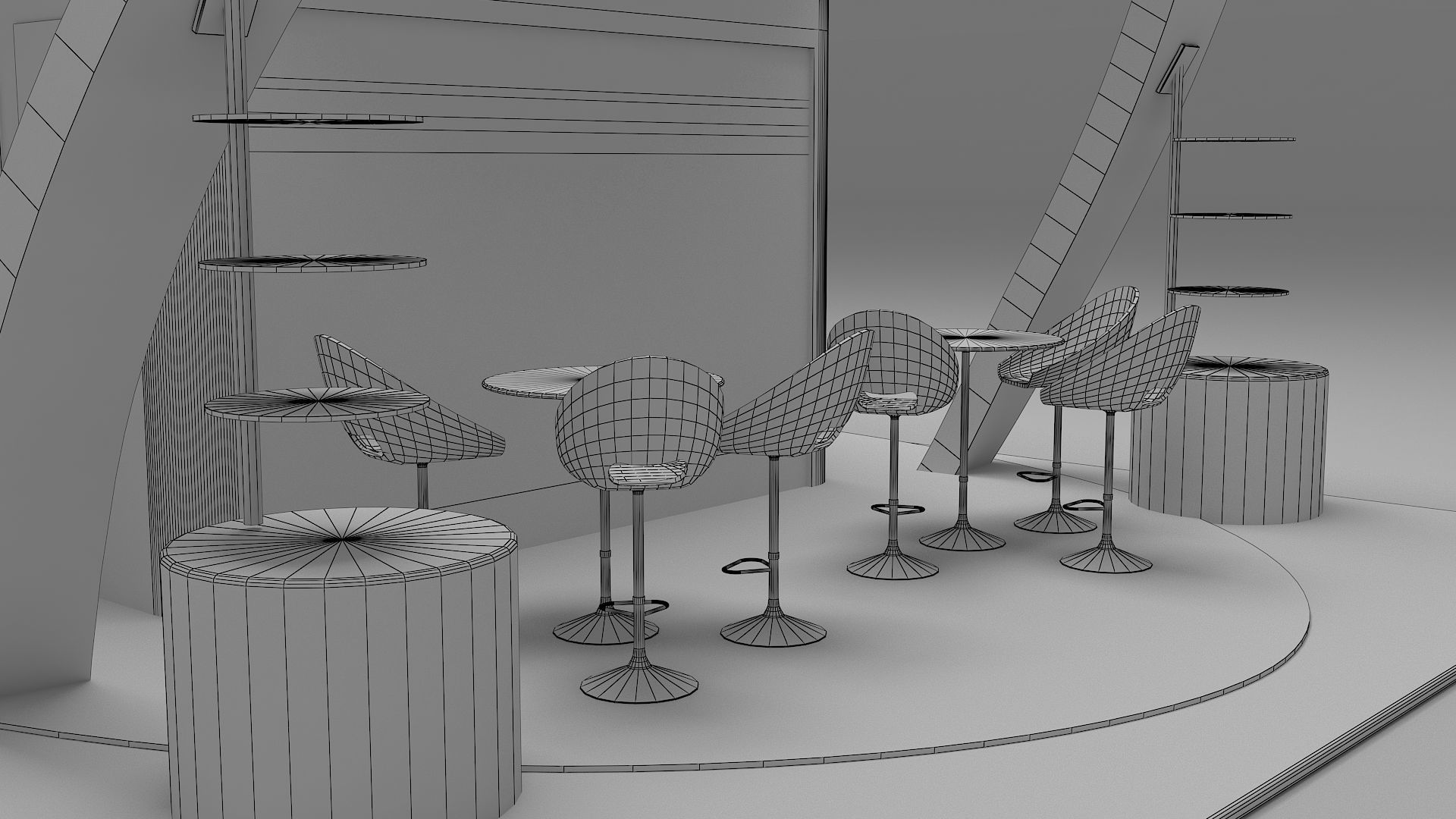 Exhibition Booth Design 3d Model Cgtrader