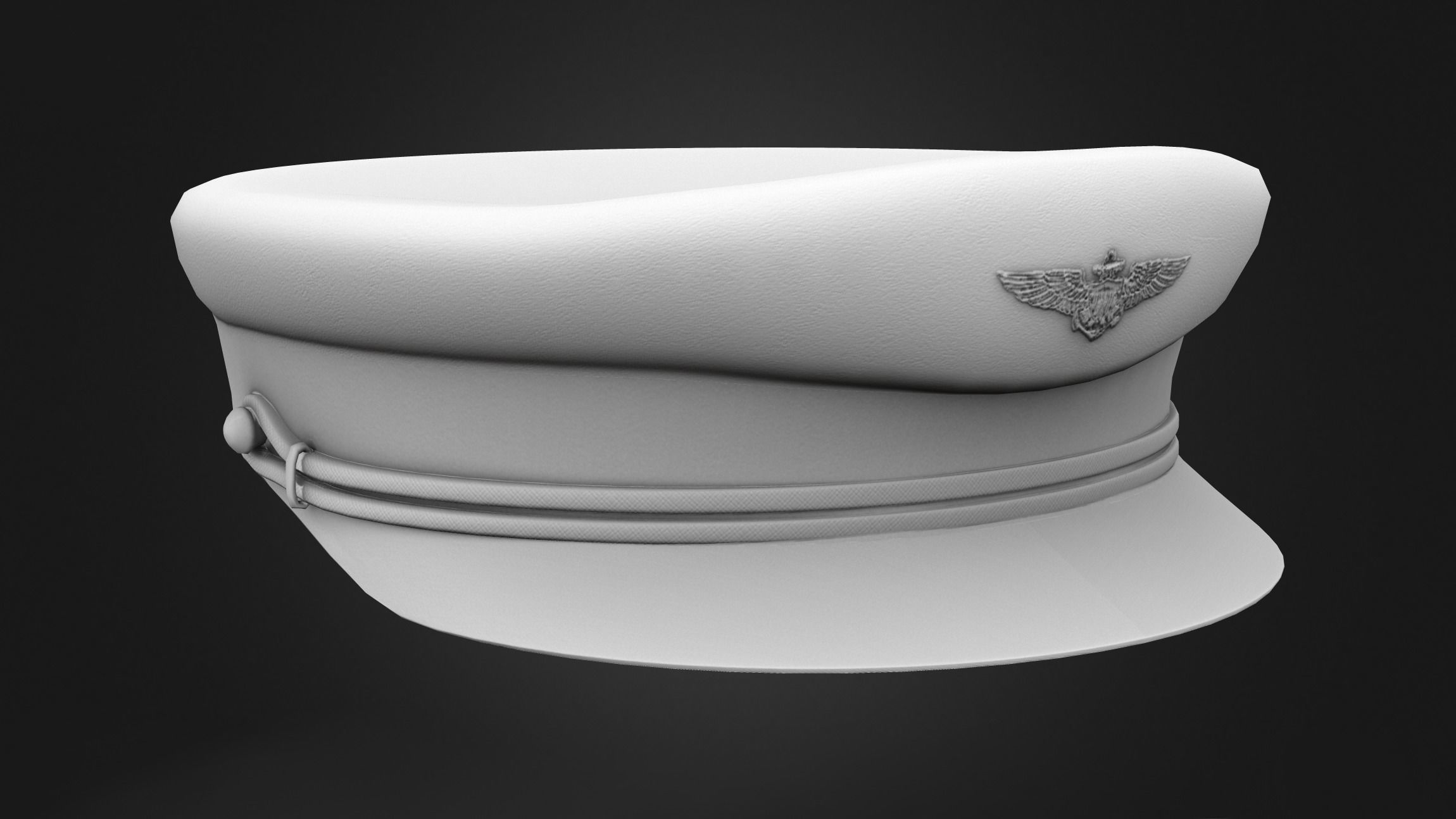 3D model Military White Navy Hat VR / AR / low-poly | CGTrader