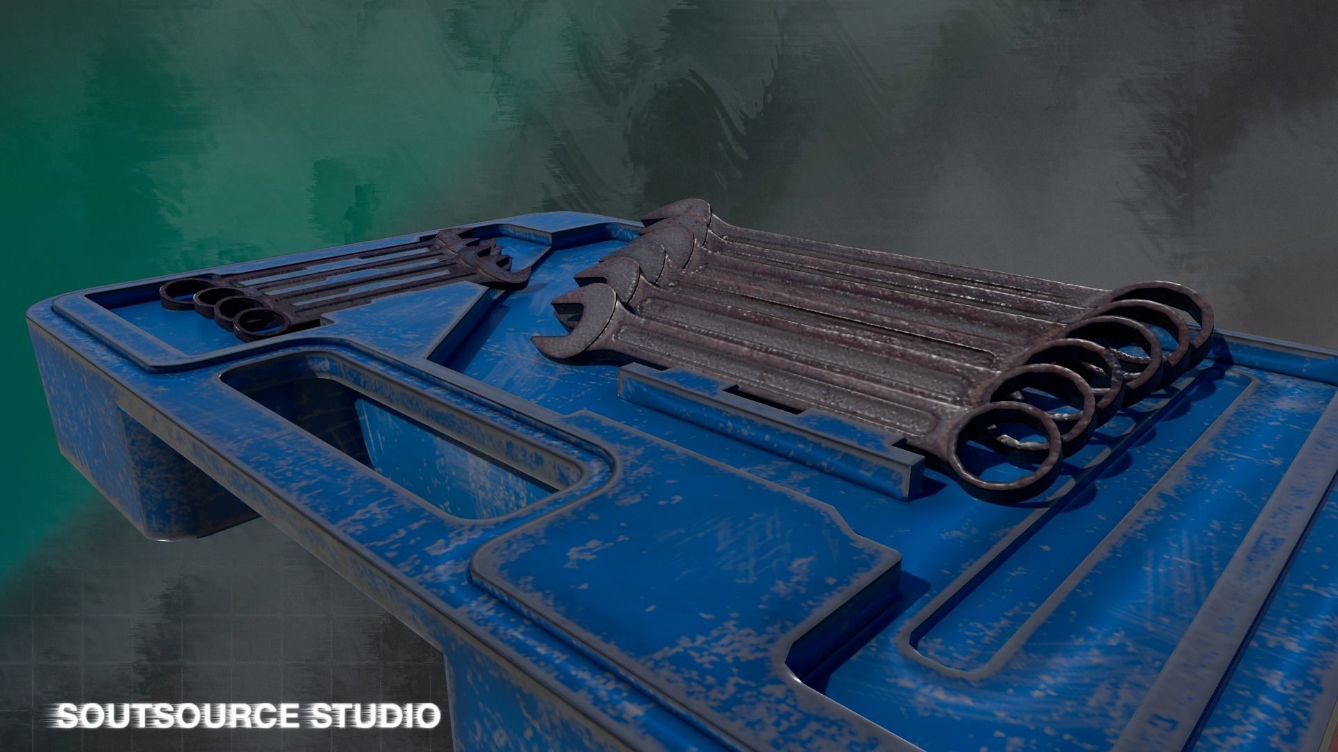 3D model Tool-Instrumental Box LowPoly GameReady by Soutsource Studio ...