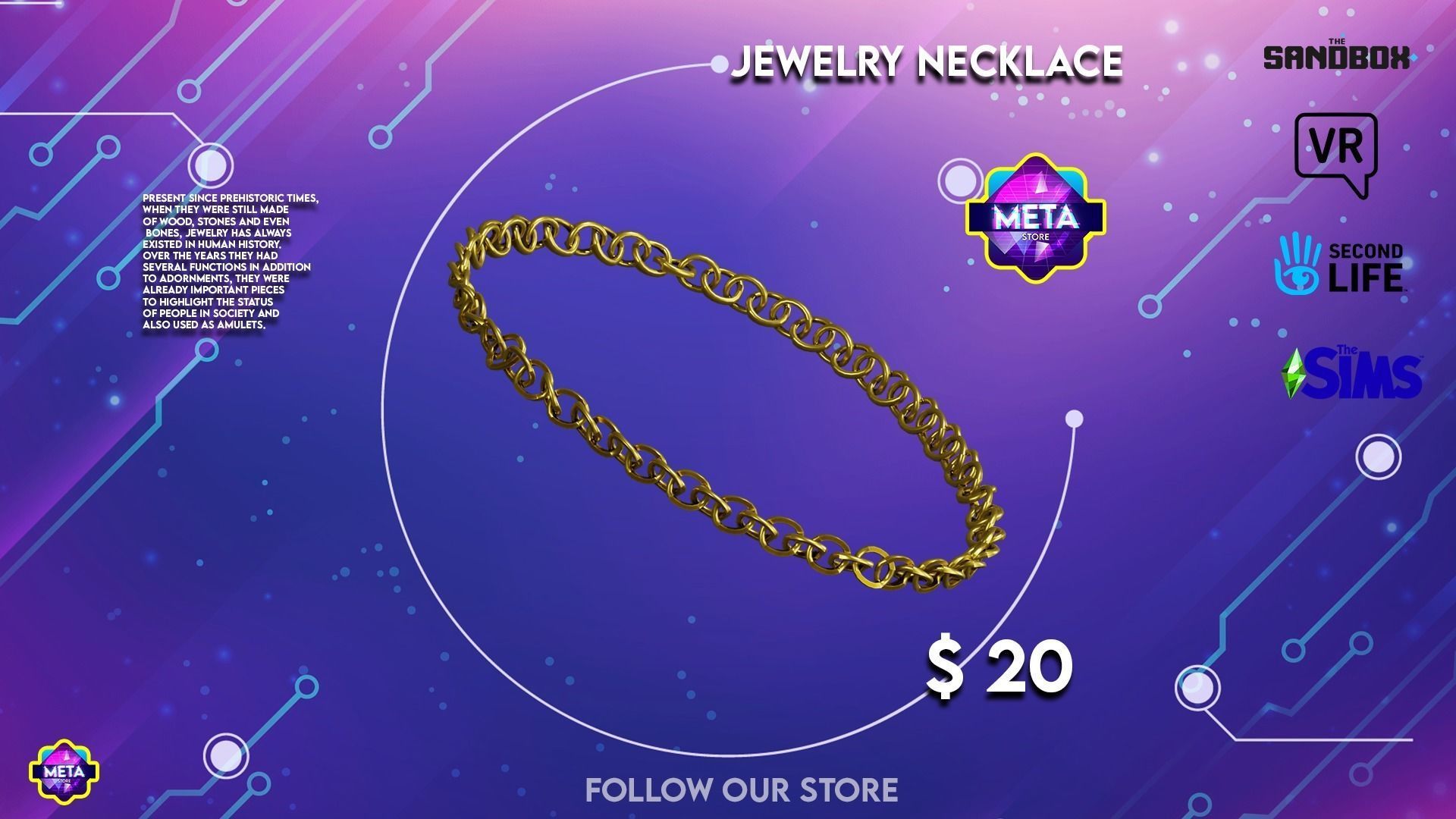 3D model Jewelry Necklace Model and Textures Gold VR / AR / low-poly ...