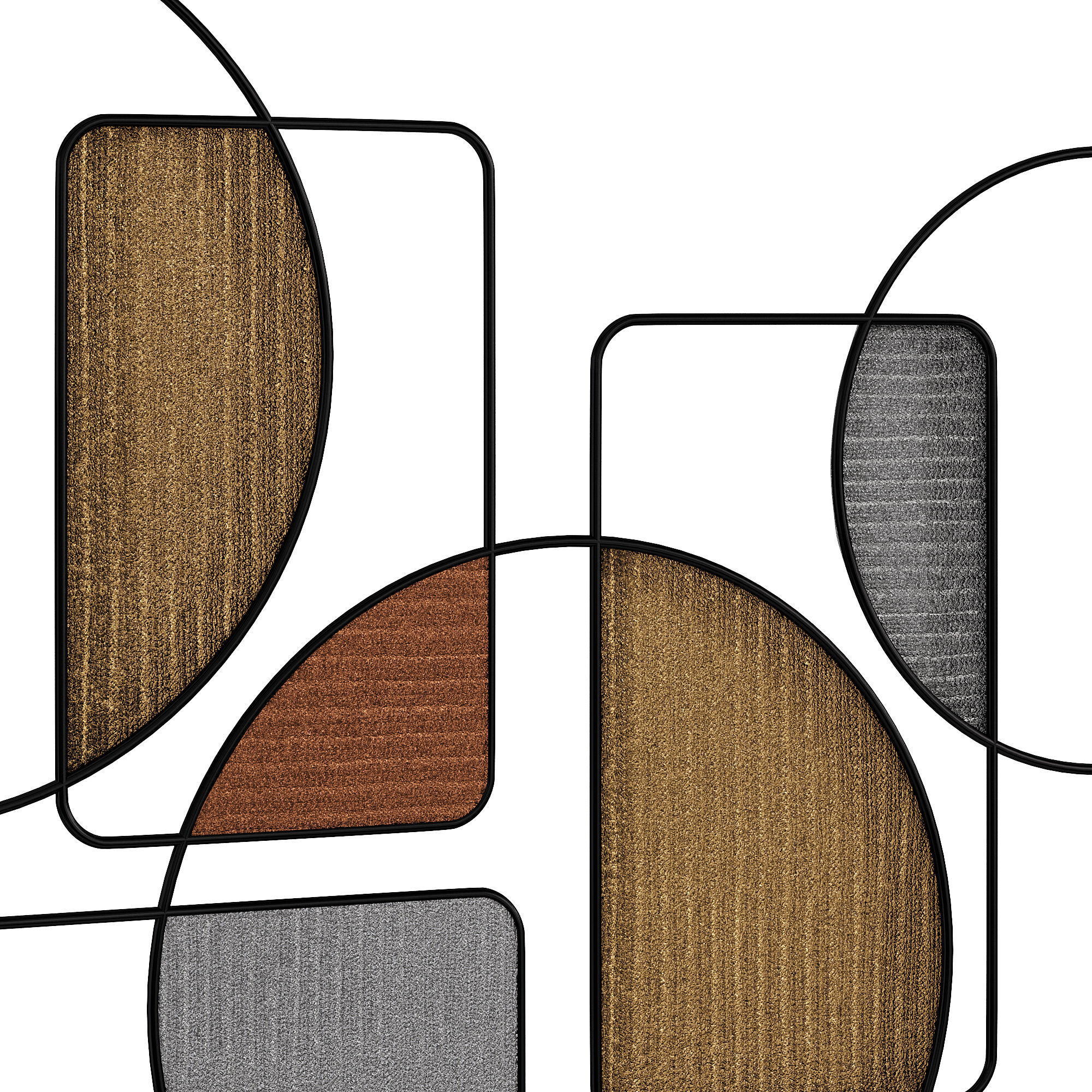 Metallic Shapes Wall Decor by Wayfair 3D model | CGTrader