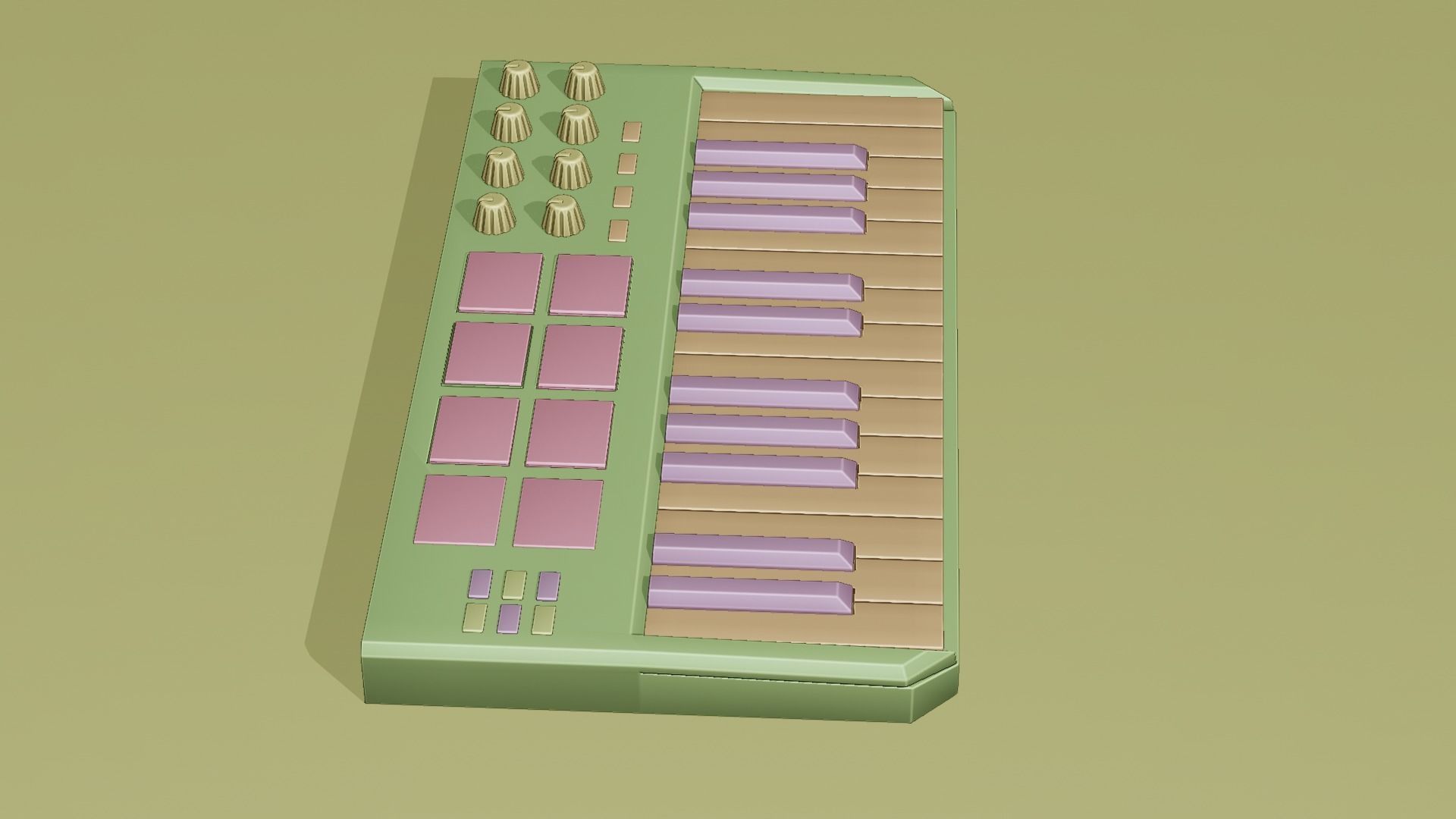 3D model Mini Piano DJ VR / AR / low-poly | CGTrader