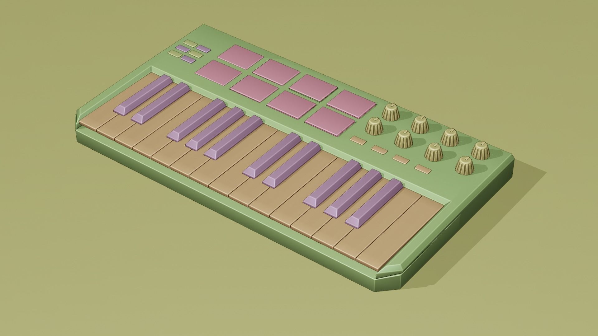 3D model Mini Piano DJ VR / AR / low-poly | CGTrader