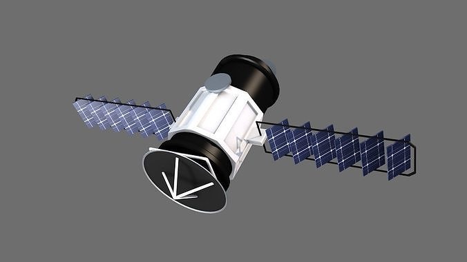 3D model Lowpoly satellite VR / AR / low-poly | CGTrader