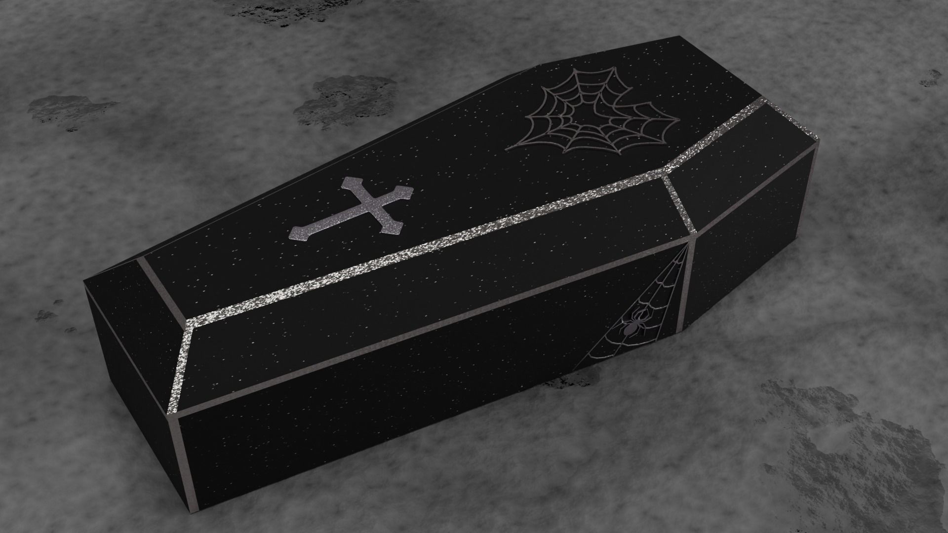 Stylish Vampire Coffin free 3D model | CGTrader