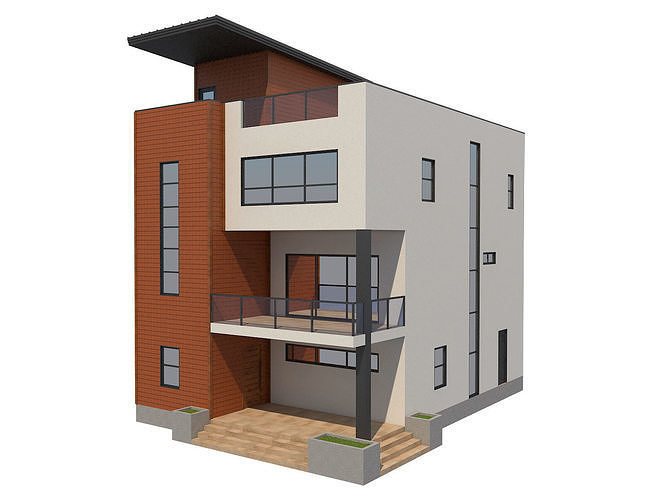 Contemporary House 3 3D model | CGTrader