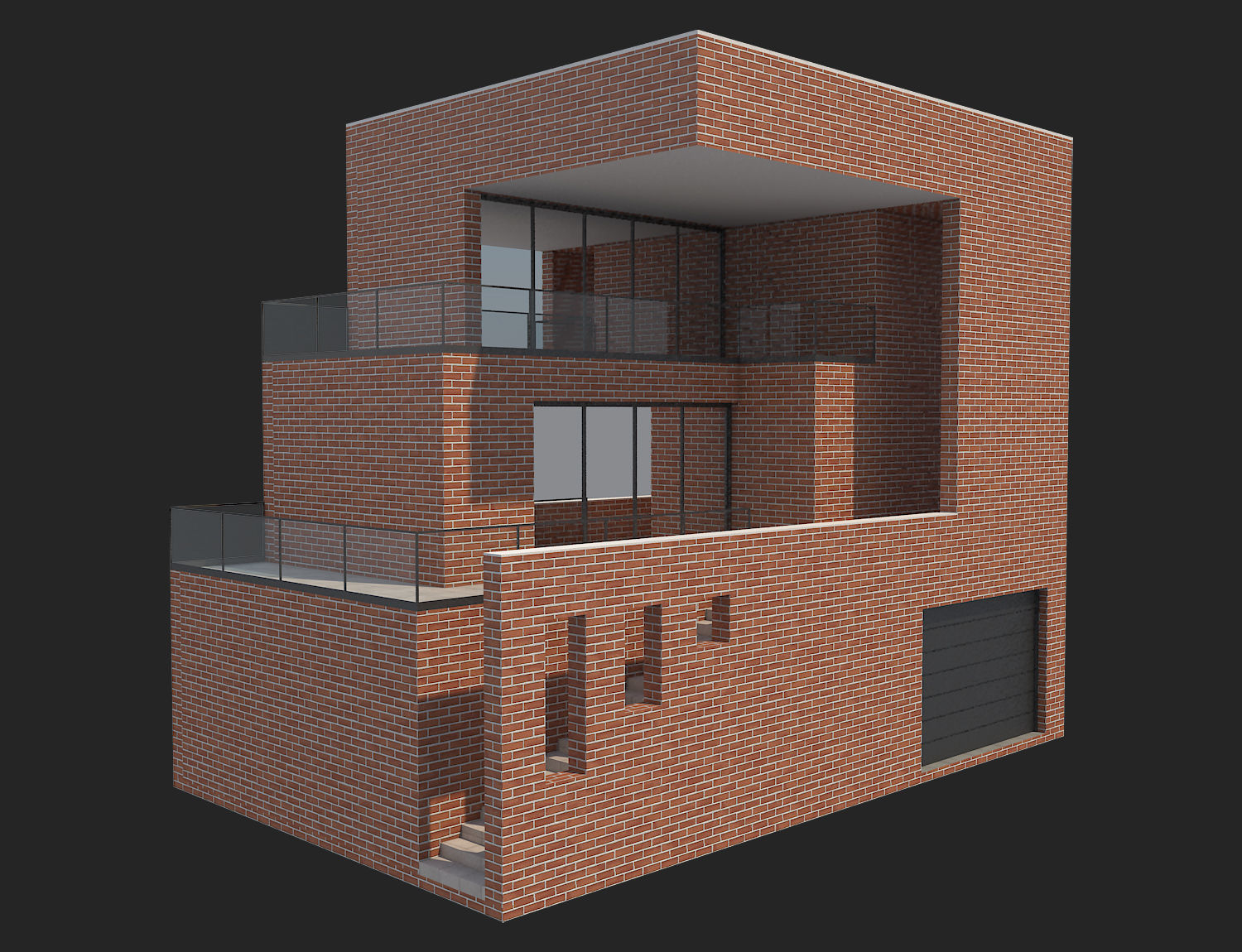 Brick House 5 3D model | CGTrader