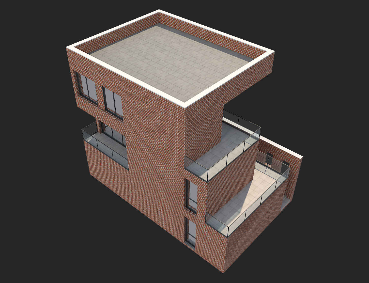 Brick House 5 3D model | CGTrader