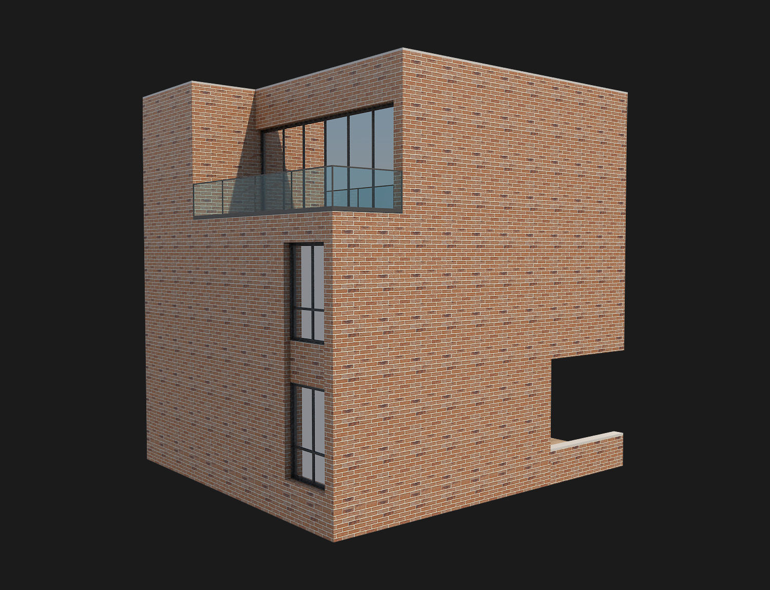 Brick House 6 3D model | CGTrader